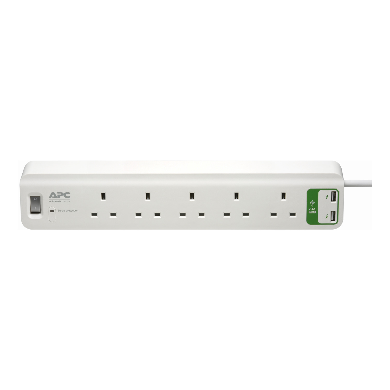 PM5U-UK - APC Home/Office SurgeArrest 5 outlets with 5V, 2.4A 2 port ...
