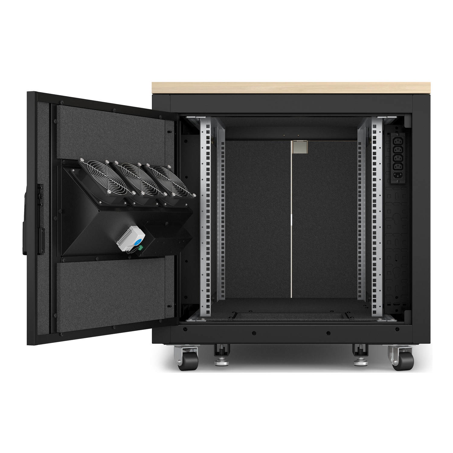 AR4012A - APC NetShelter Soundproof, 12U, Server Rack Enclosure, Maple ...