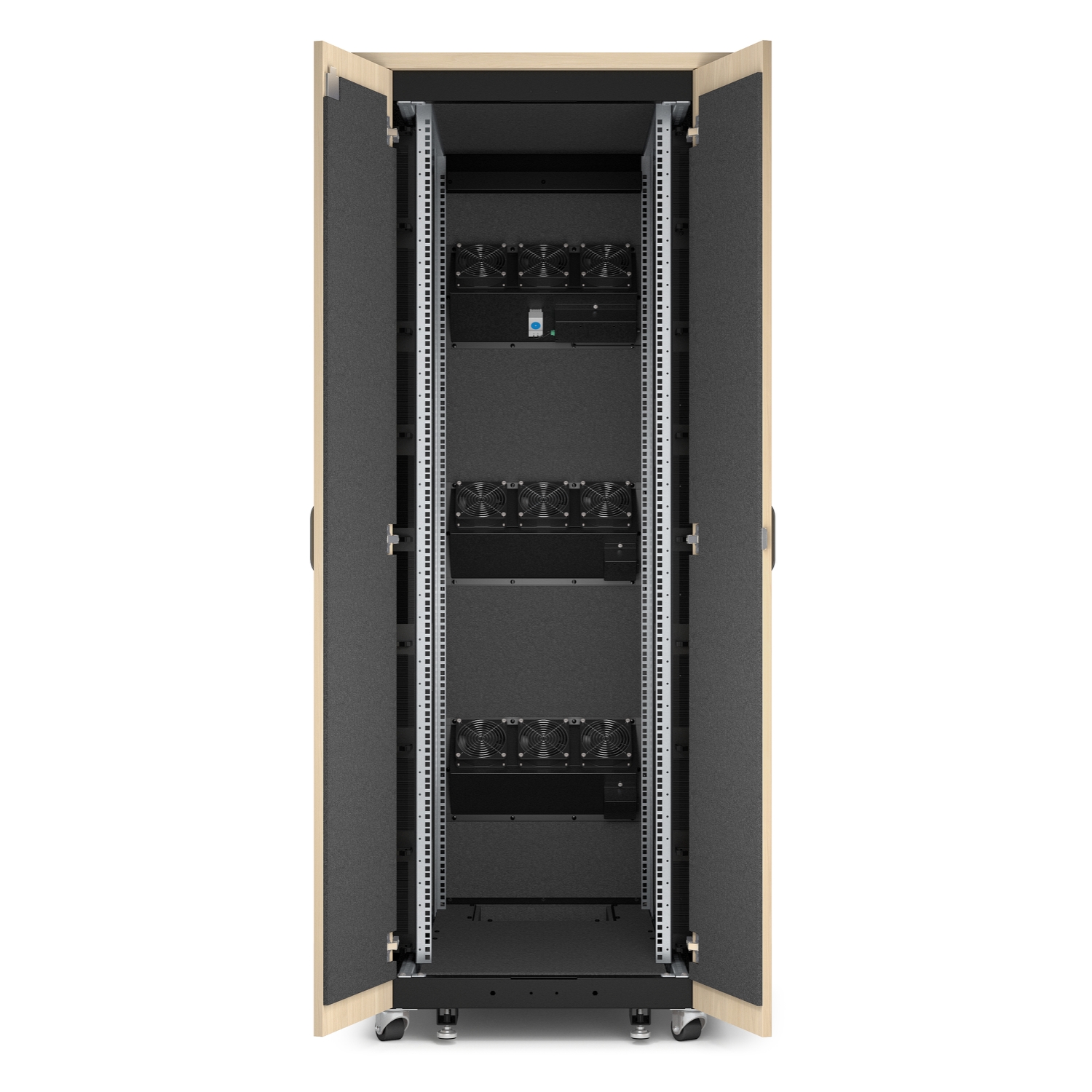 APC NetShelter CX, 38U, Soundproof Server Rack Enclosure, 100V to 120V ...