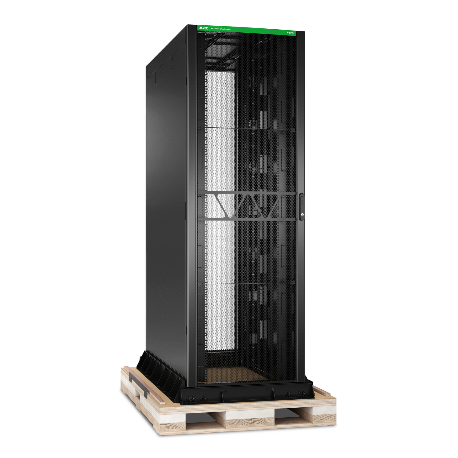 AR9557SPB2 - APC NetShelter SX Advanced Rack, High Strength, 48U, 2258H x 750W x 1295D mm, with ...