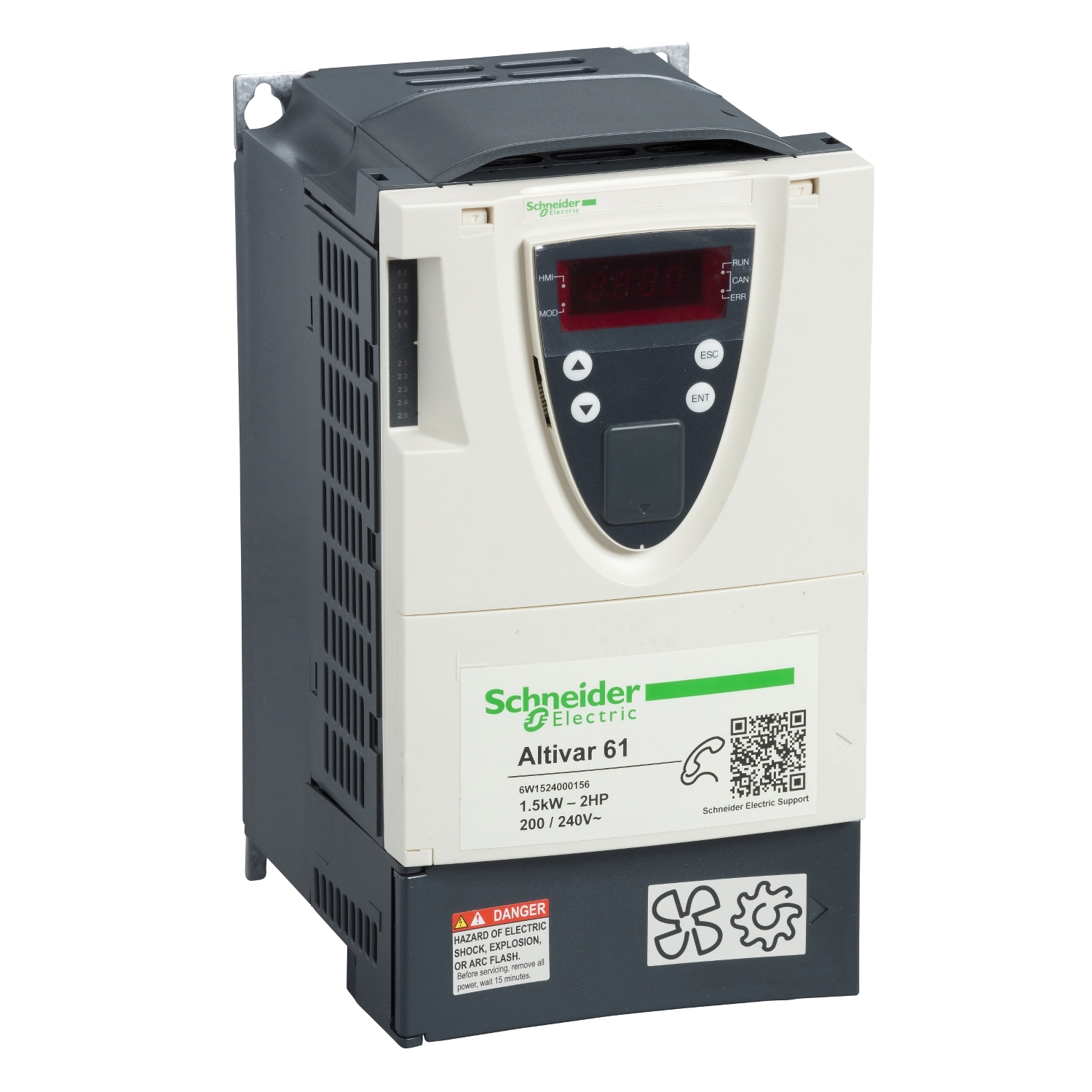 ATV61HU22M3LW - SPEED DRIVE 3 HP 230 V ATV61 w/Lonworks | Schneider ...