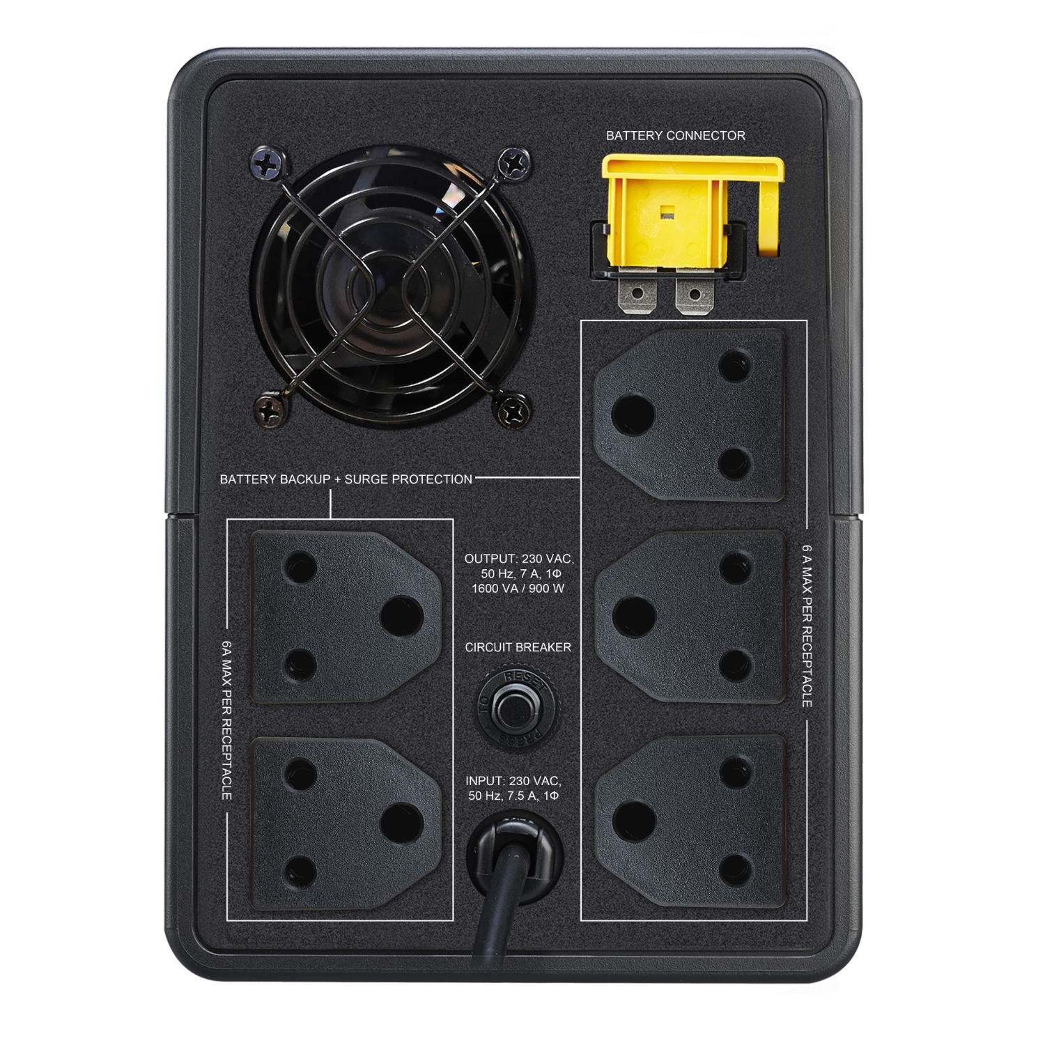 BVX1600LI-IN - APC Easy UPS BVX 1600VA, 230V, AVR, India Sockets ...