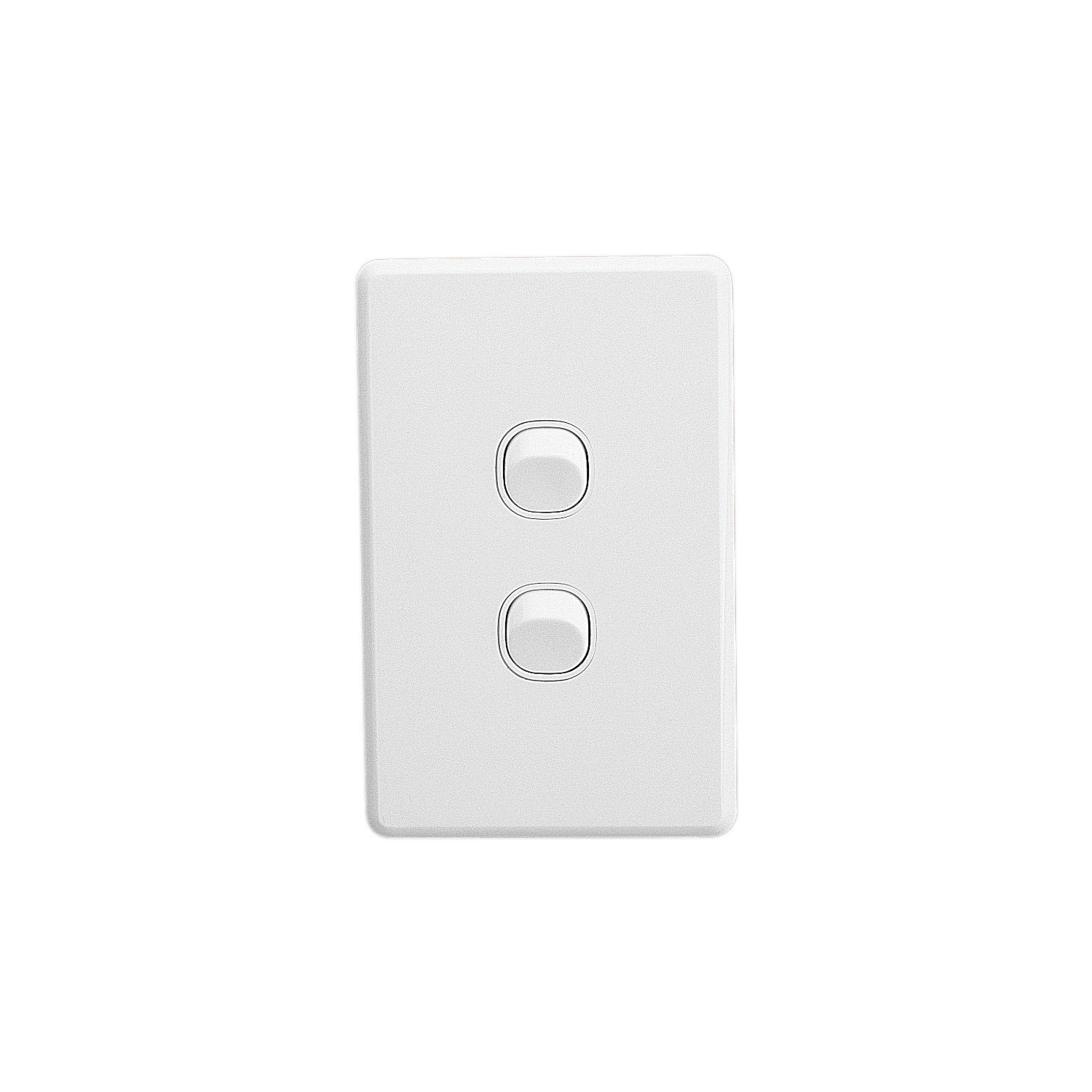 C2032VA-WE - Flush Switch, Classic C2000 Series, 2 Gang, 250VAC, 10A ...