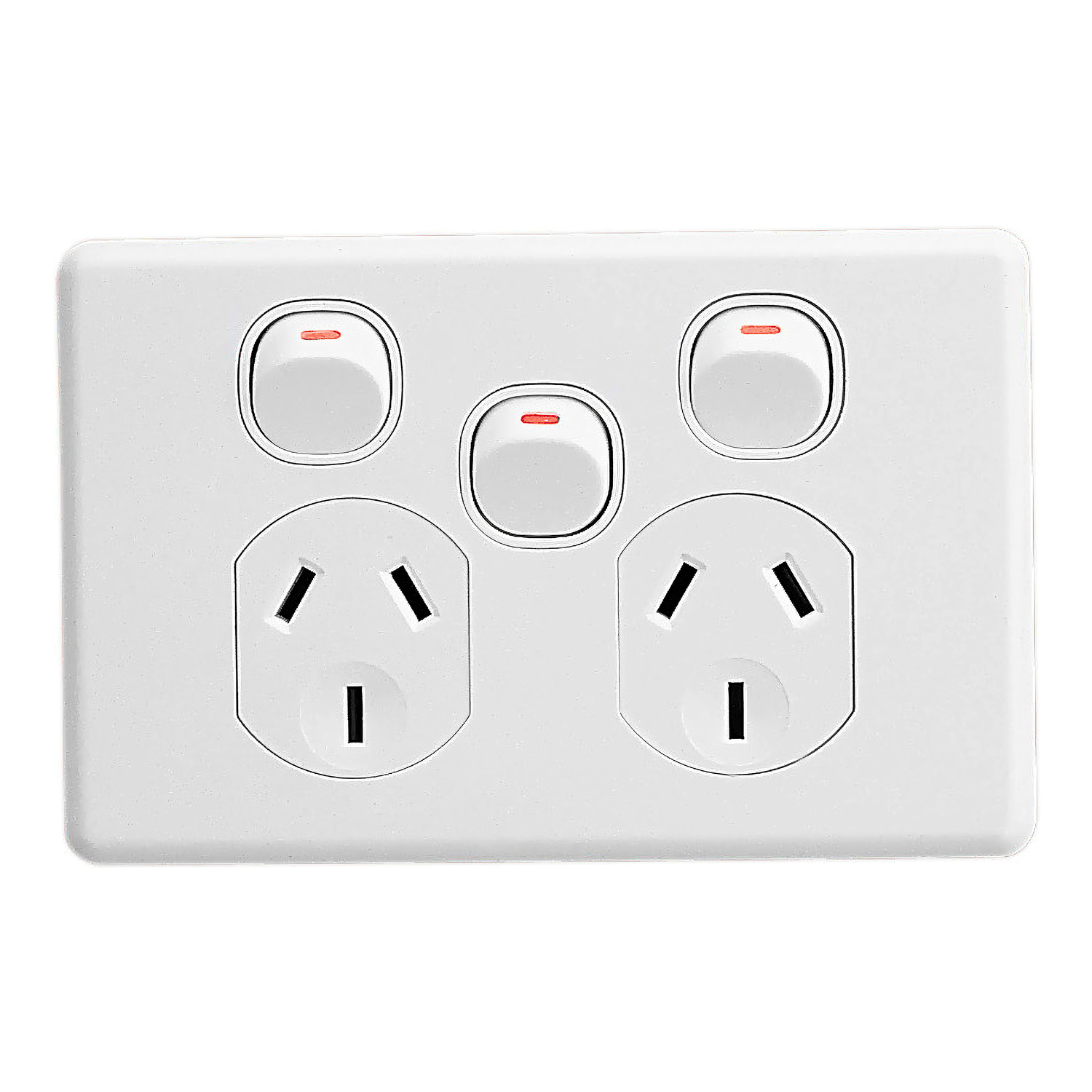 C2025XA-WE - Switched Socket Outlet, Classic C2000 Series, Twin, 250V ...