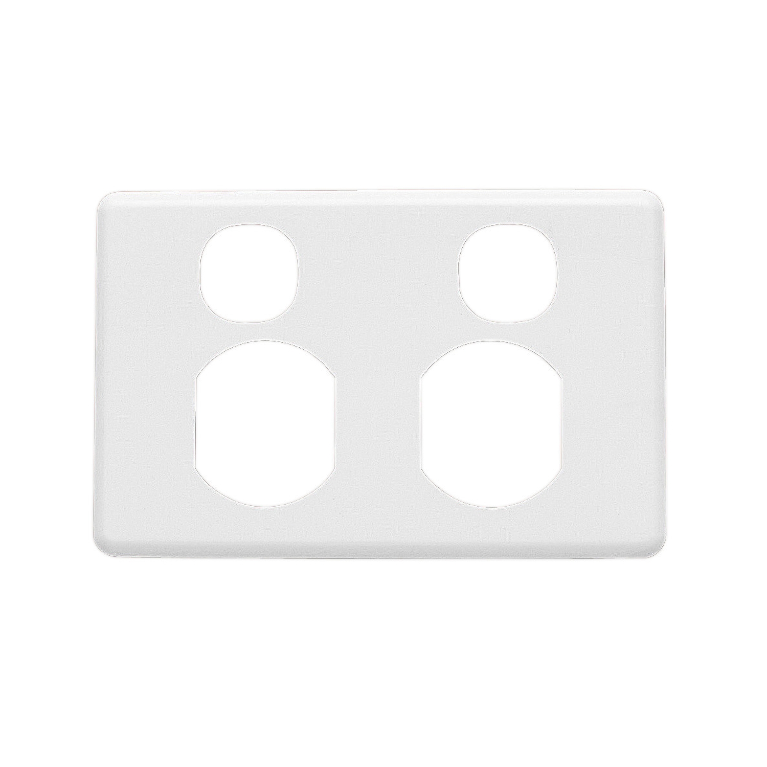 C2025C-WE - Socket Outlet Cover Plate, C2000 Series, Horizontal Mount ...