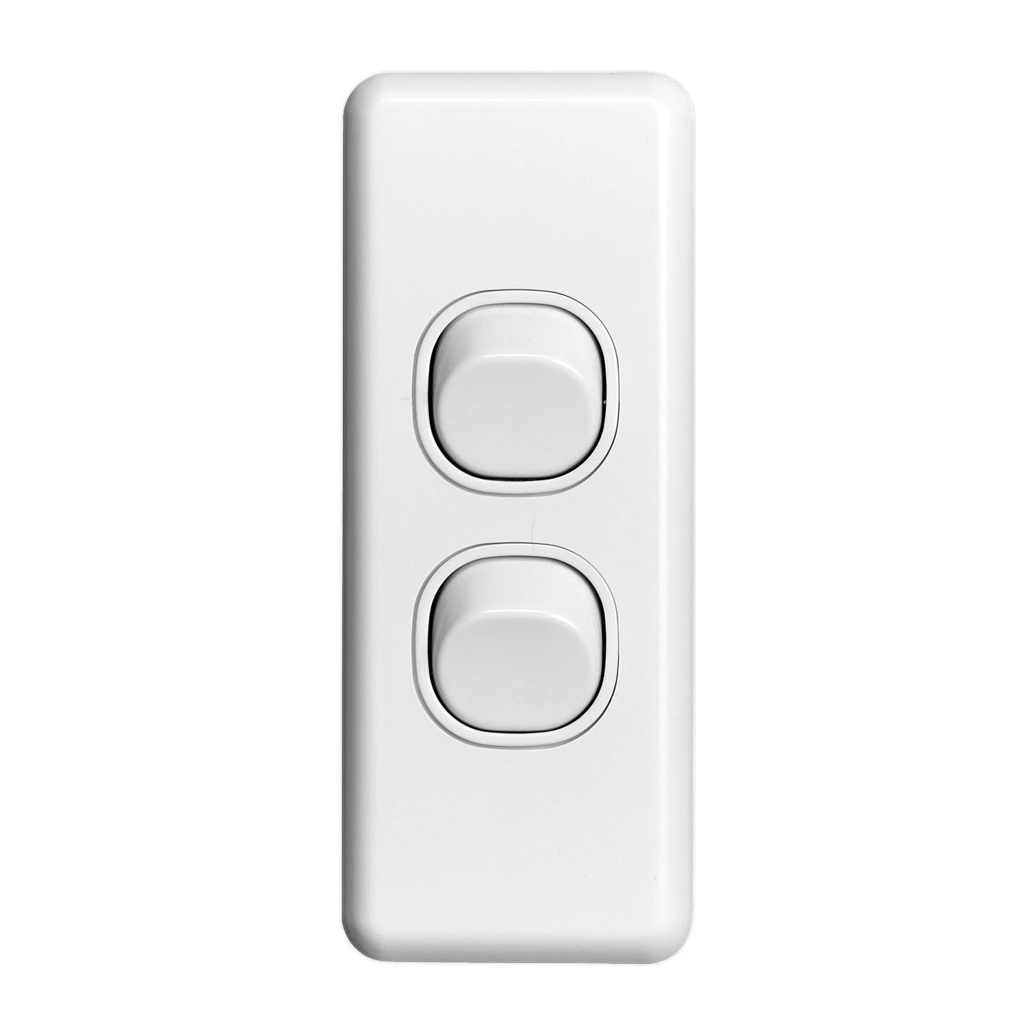 C2032A-WE - Flush Switch, Classic C2000 Series, Architrave Size, 2 Gang ...