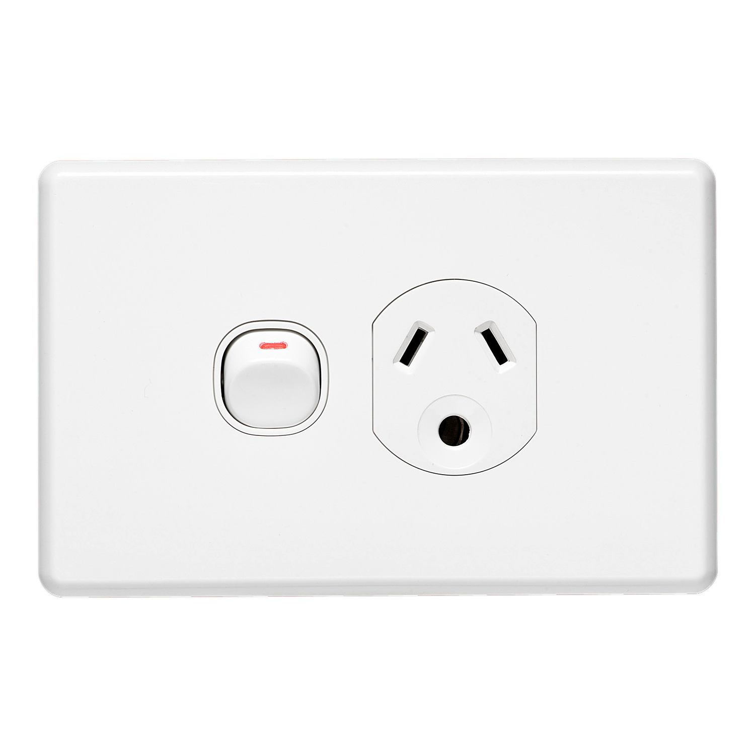 C2015L-WE - Single Switch Socket Outlet, Classic C2000 Series, Classic ...