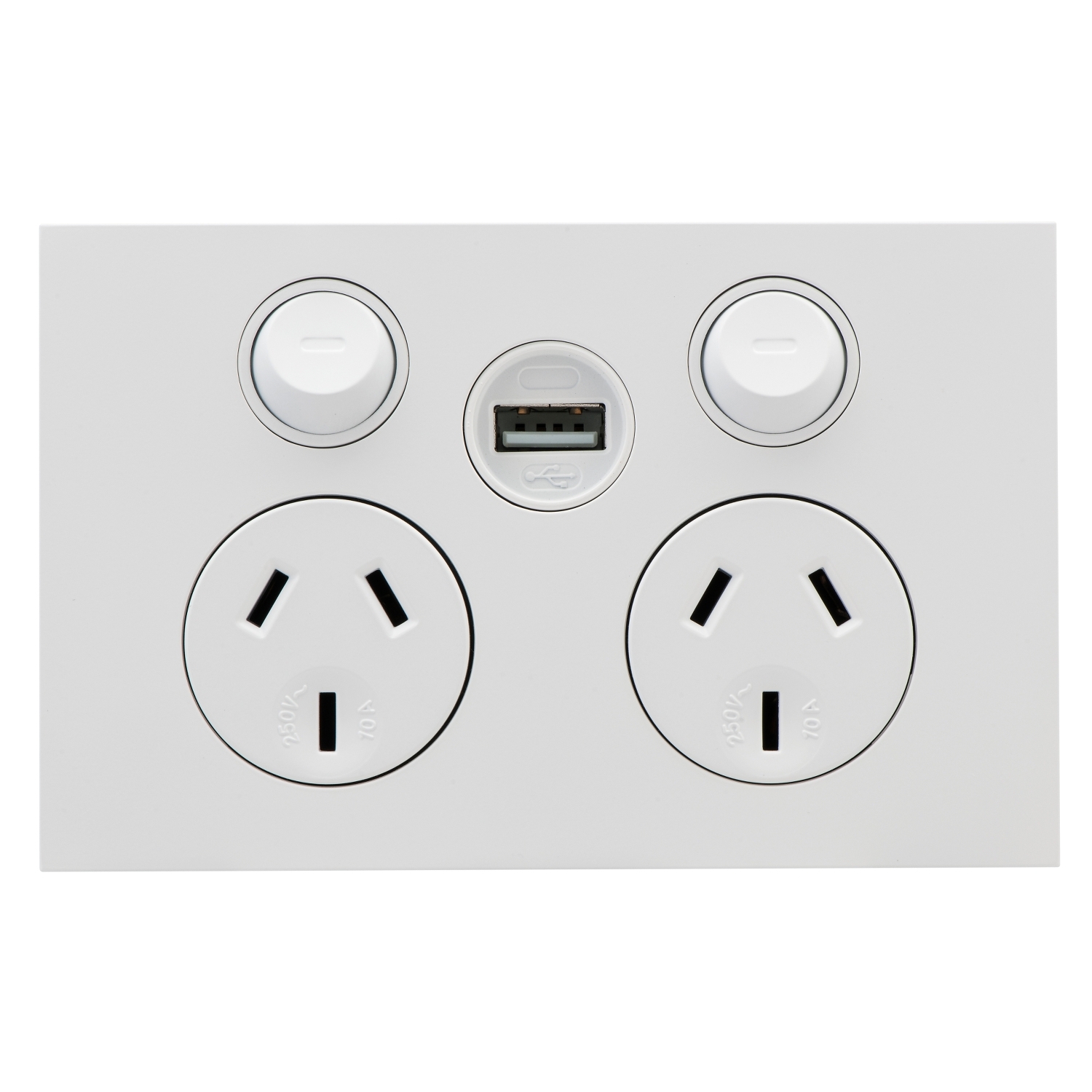 Z4025USBC-ZW - Double Power Point, Saturn Zen, Single USB Charger ...