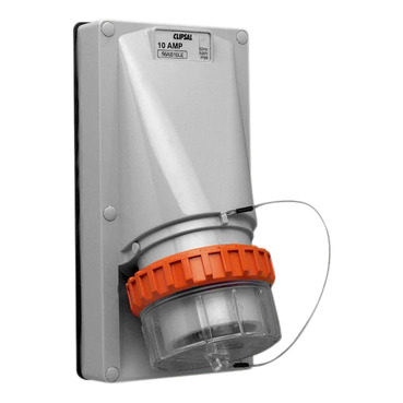 Grey | Clipsal - 56 Series Socket Appliance Inlet Ip56 5 PIN Less Enclosure