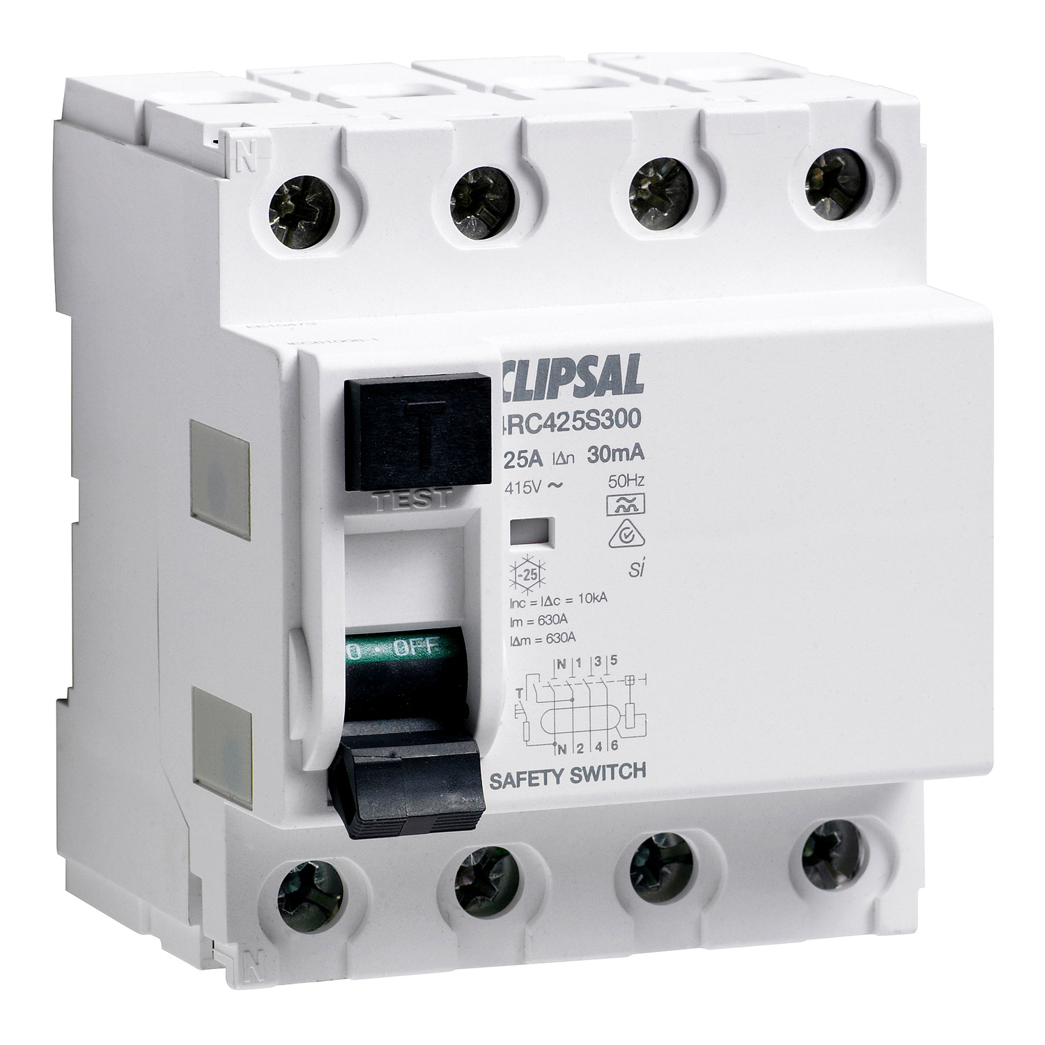 4RC463S300 - Combination Residual Current Device, Clipsal - Max 4, 4 ...