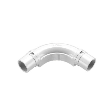 Grey | Clipsal - Cable Management Elbow Bend Solid, PVC, 20mm with Clip ...