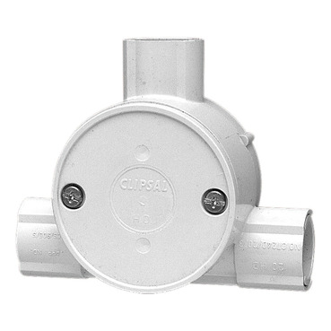 Grey | Clipsal - Cable Management Clip Together Junction Box 2 Piece, 3 ...