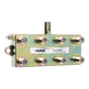 Clipsal Actassi Terrestrial Splitter 8 Way, F-Type, Terrestrial, 1 Leg ...