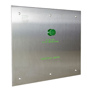 Red | Medilec, Equipotential Earthing Stud, Horizontal Mount, 1 Gang