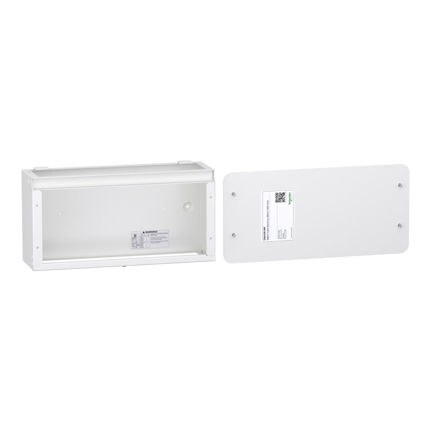 DBAGB1MF - Cable Gland box, DBSet, 125A, 200mm, flush mount | Schneider ...