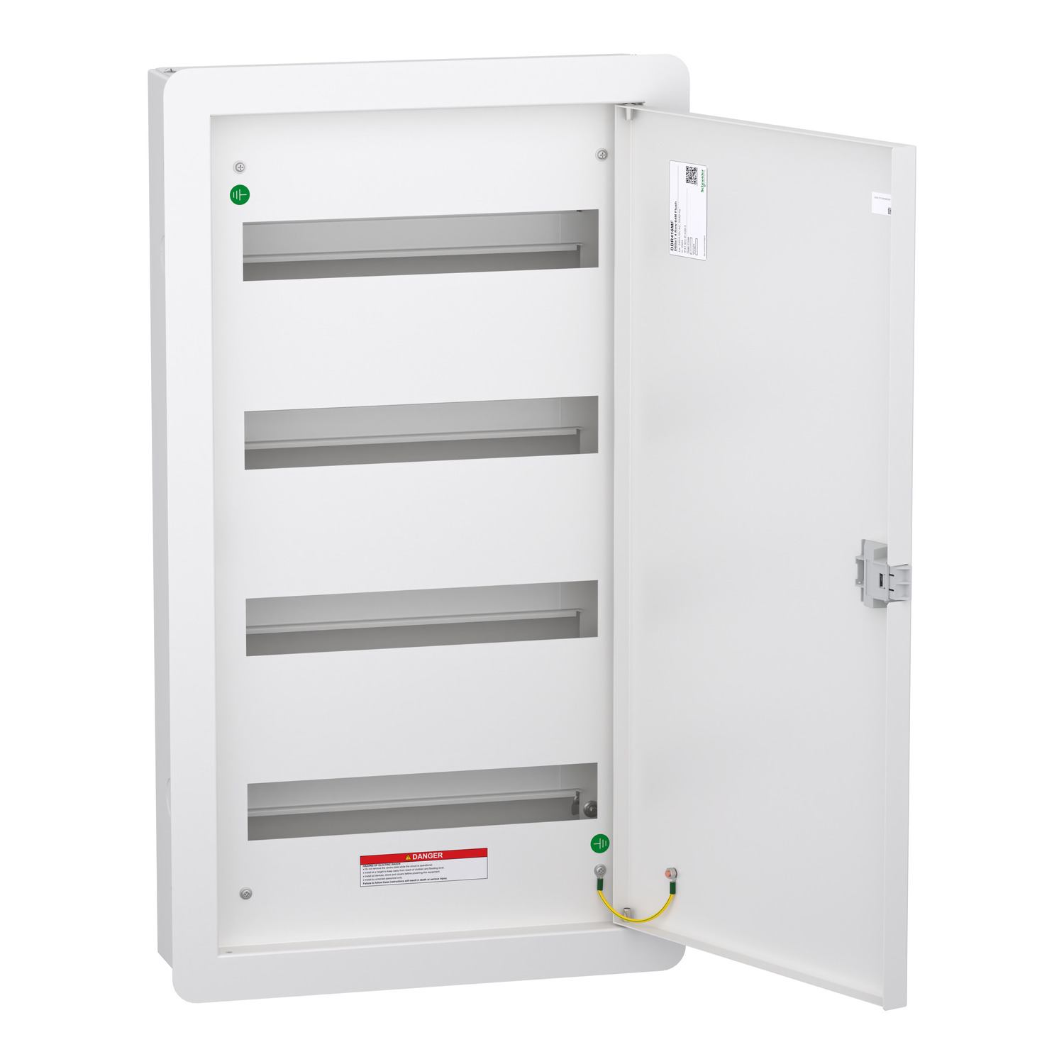 DBR416MF - Distribution board, DBSeT, 64 ways, 100A, 4 row, flush mount ...