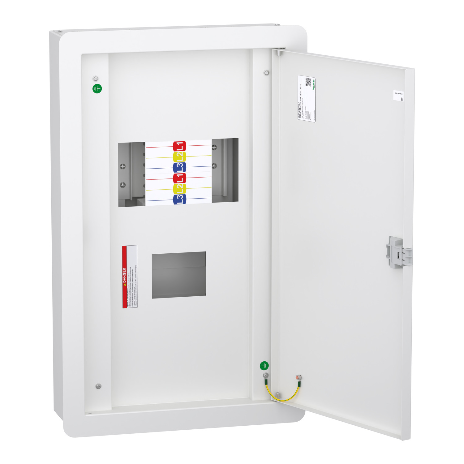 DBV312NSF - VTPN Distribution board, DBSeT, 12 module, 250A NSX incomer, IP41, Flush | Schneider ...