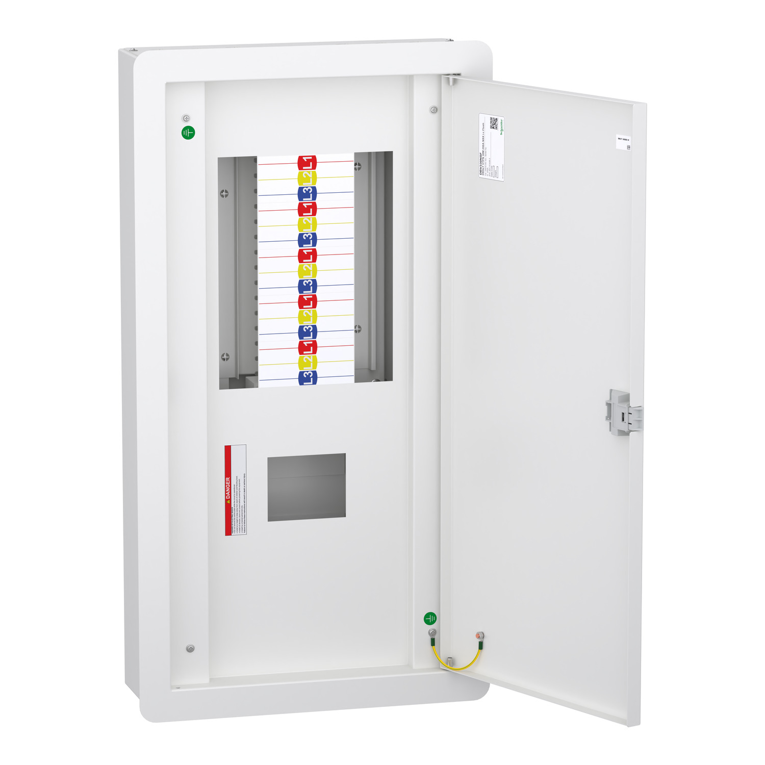 DBV330NSF - VTPN Distribution board, DBSeT, 30 module, 250A NSX incomer, IP41, Flush | Schneider ...