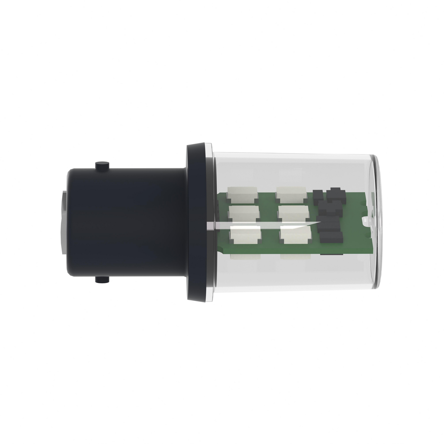 LED bulb, Harmony XVB, BA 15d, red, steady light, 24V AC/DCSchneider US ...