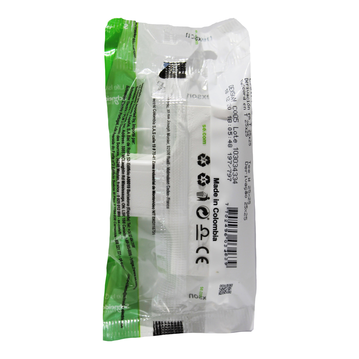 DXN11064E - Accesorio Dexson Blanco de Derivación en T 25x25mm ...