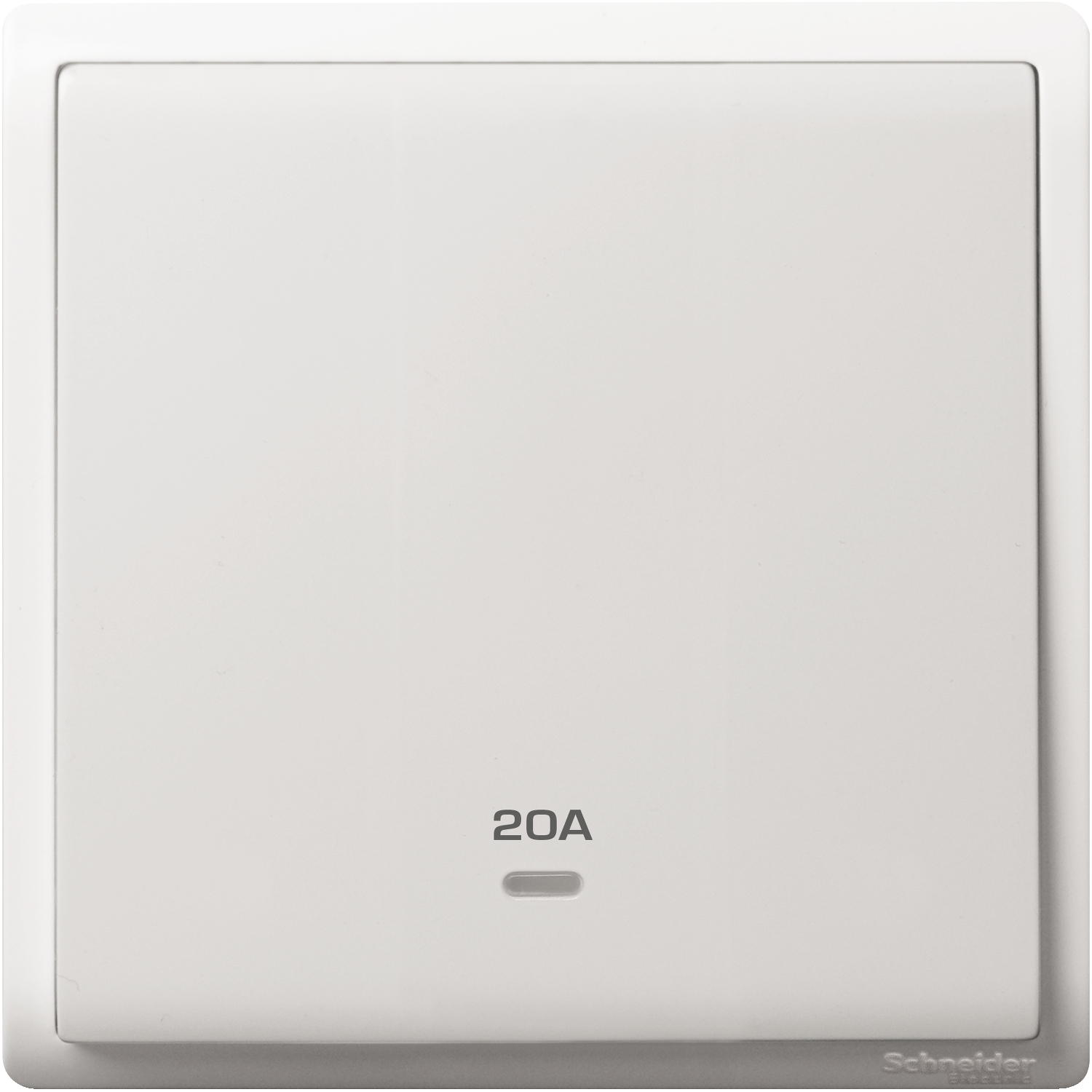 E8231D20N_WE - 20A 250V 1 Gang Double Pole Switch with Neon, White ...