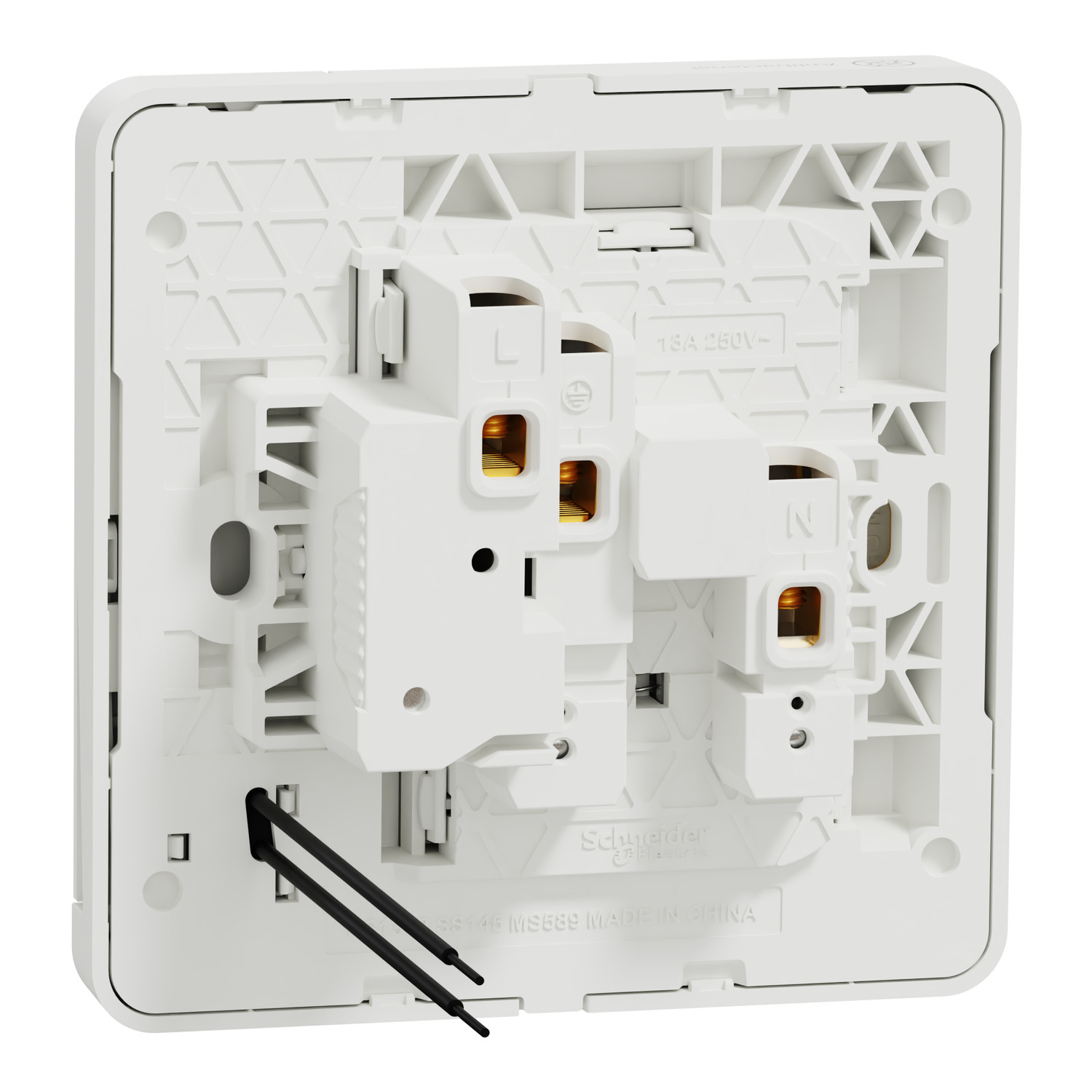 E8315N_AWE - AvatarOn, switched socket, 3P, 13 A, 250 V, LED ...