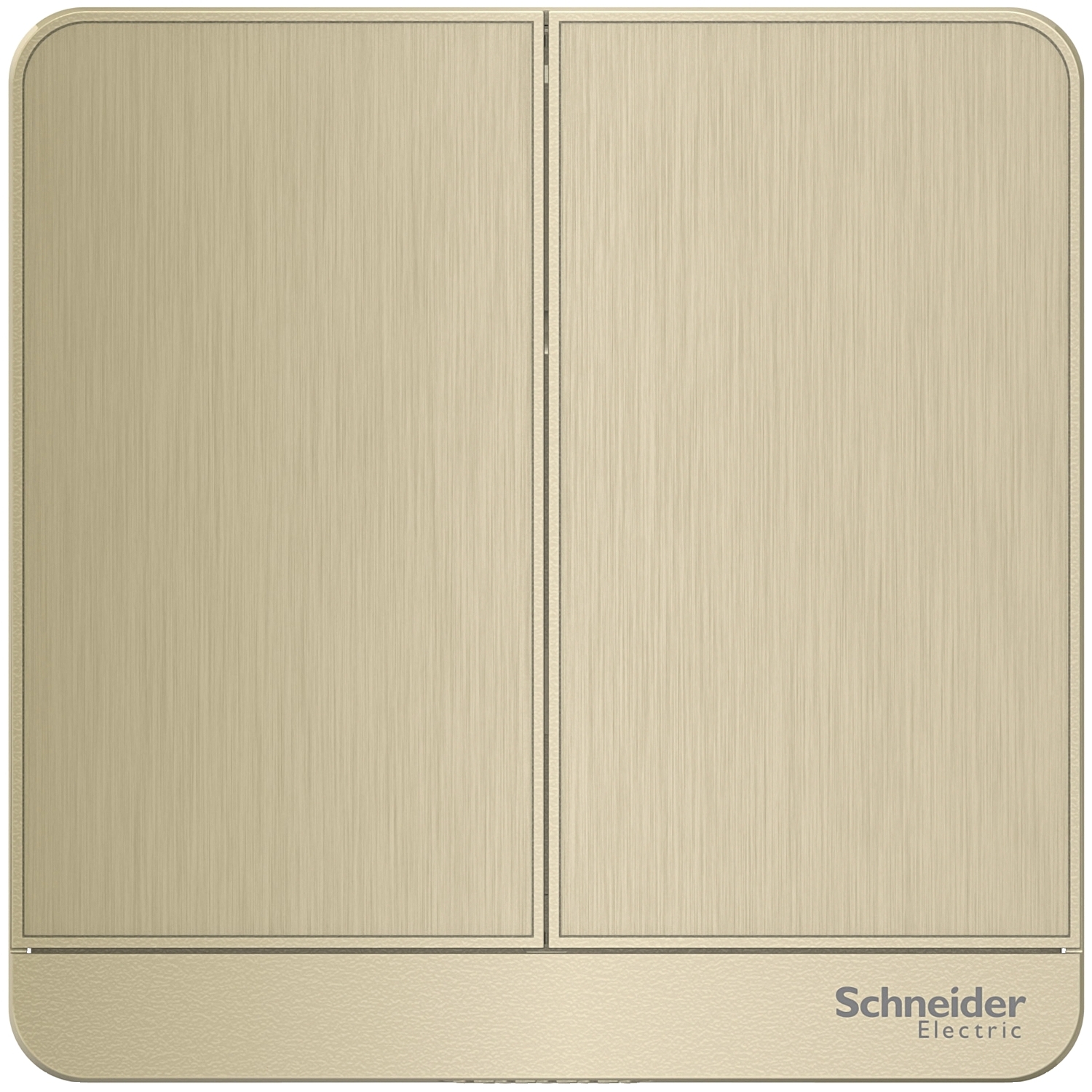 E8332_GH_G11 - Cover plate, AvatarOn, for switch, 2 rocker, Metal Gold ...