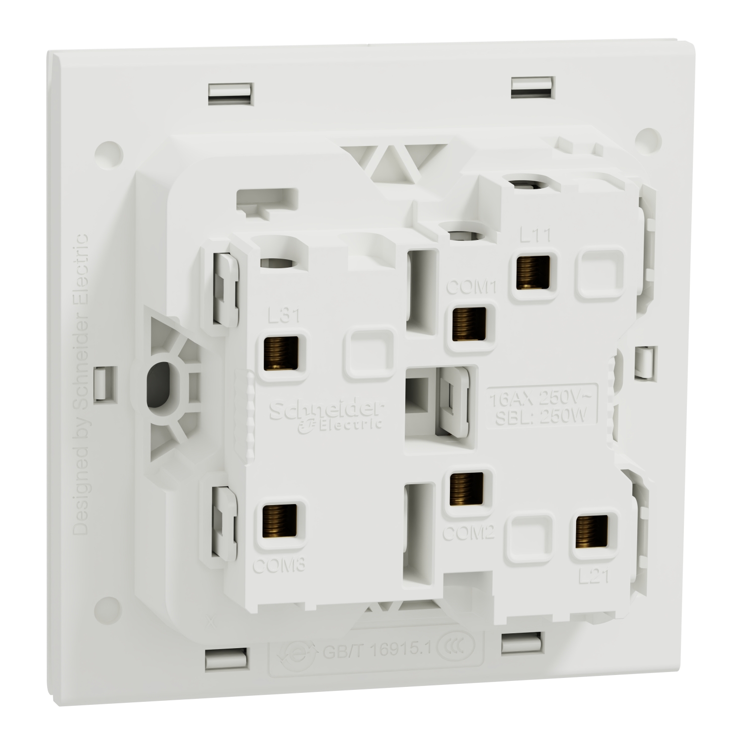 E8333L1E_WE_CS - Even switches, AvatarOn, 3 gang, 16AX, 250V, 1 way ...