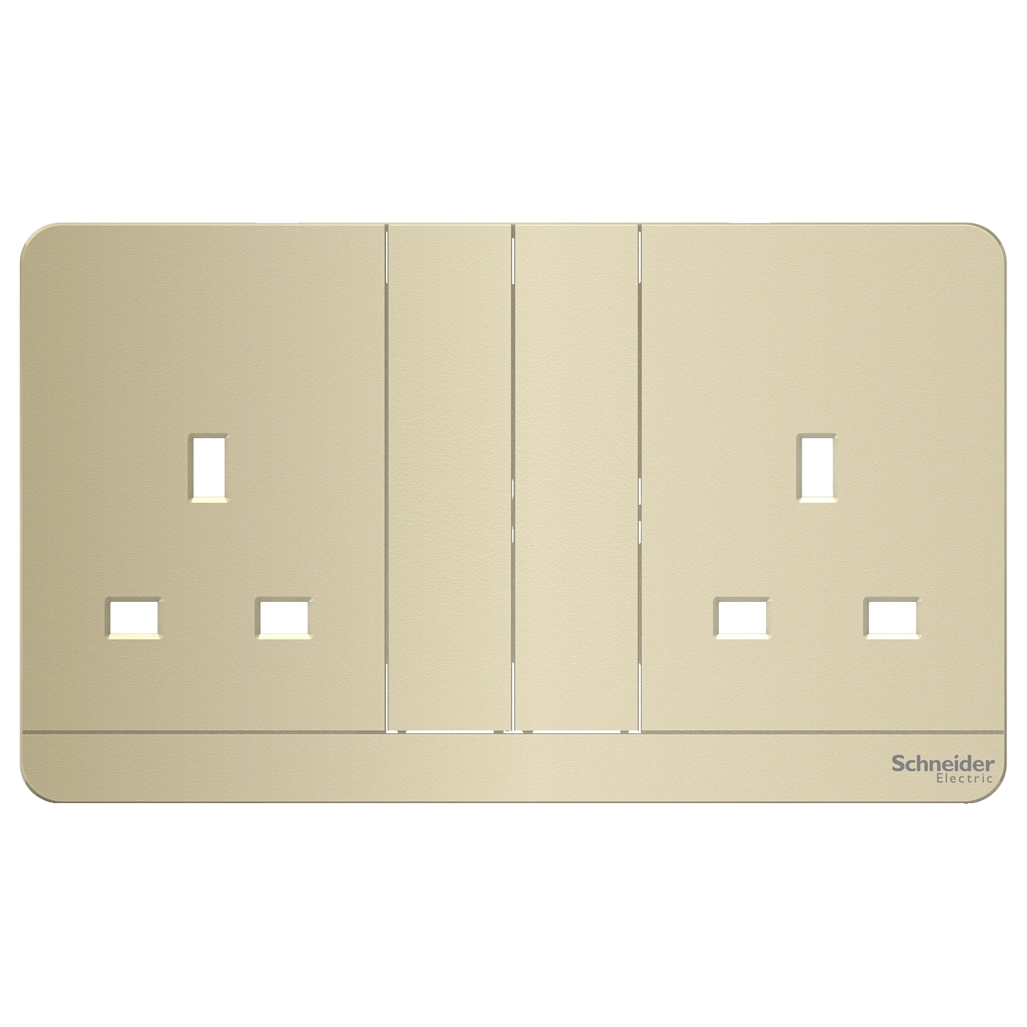 E83T25C_WG_C5 - Cover plate, AvatarOn, for 2 switched socket, 13A, 3P ...