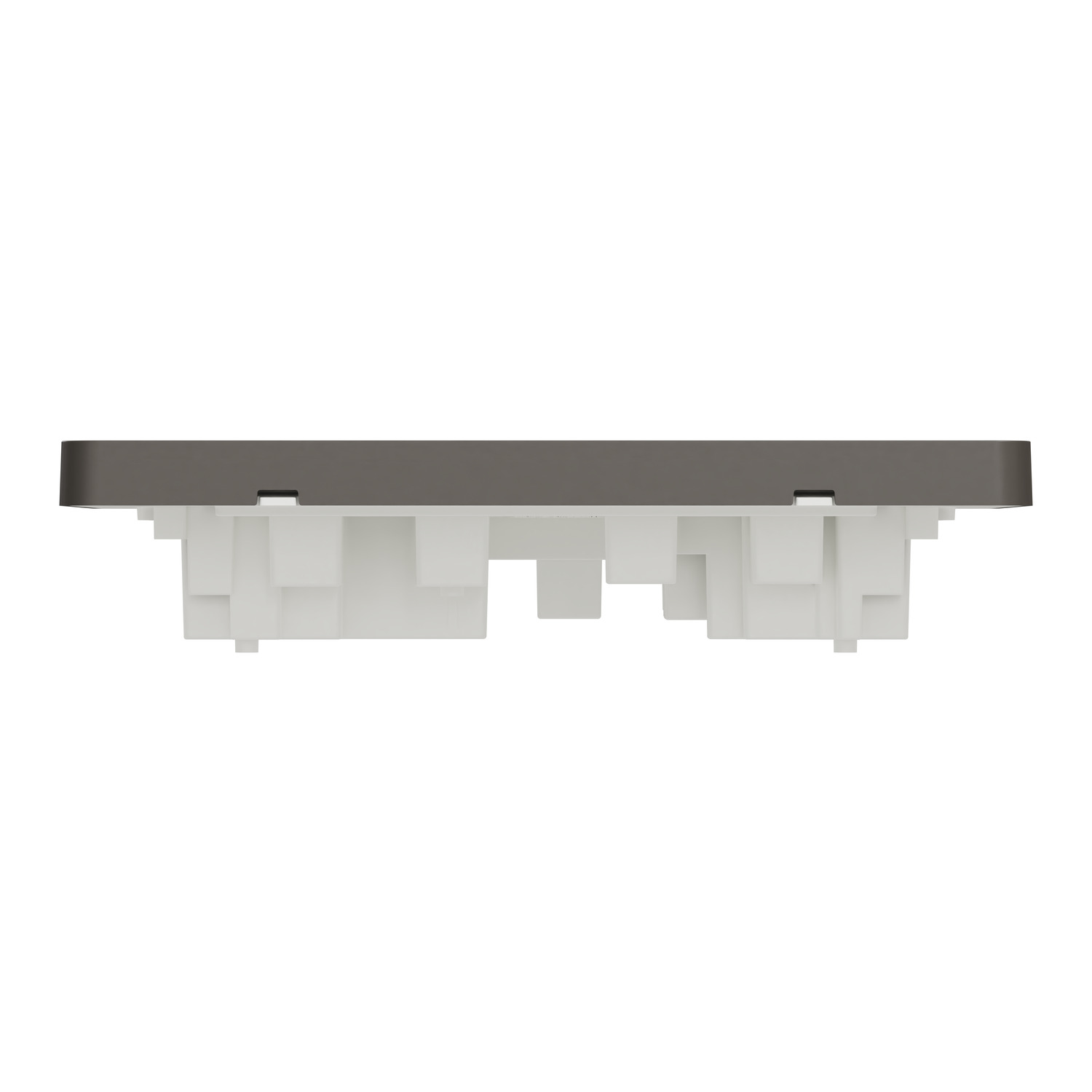 E83T25D_DG - Switched socket, AvatarOn, 13A 250V, 2 pole, 2 gang, dark ...