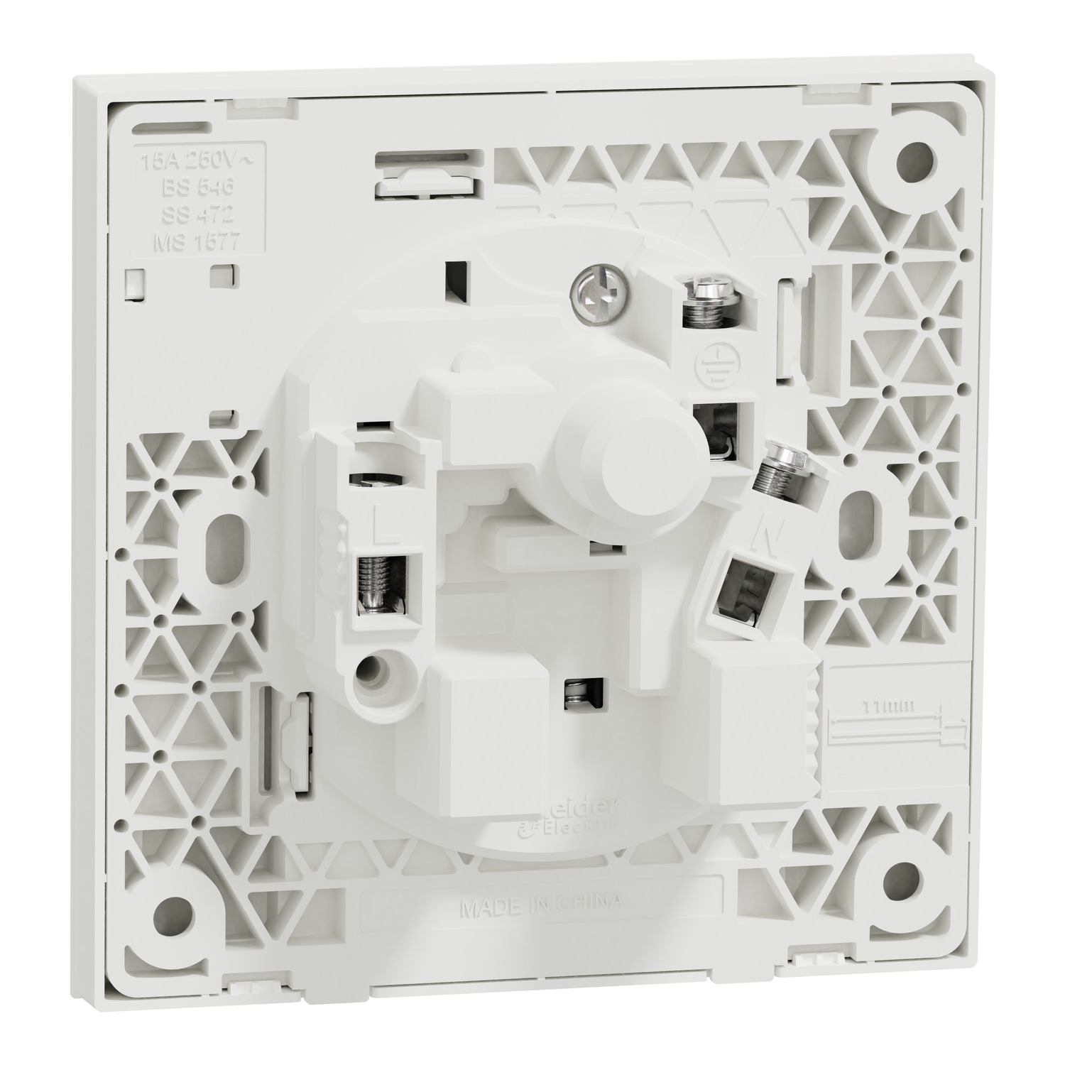 E8715_15_WE_G11 - Switched socket, AvatarOn C, basic element with ...