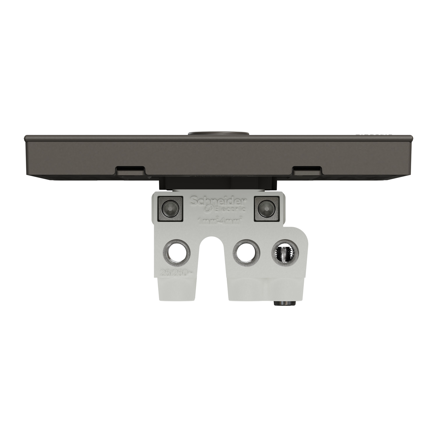 E8731TB_DG - Connection Unit, AvatarOn C, 25A, 250V, 1 gang, dark grey | Schneider Electric ...