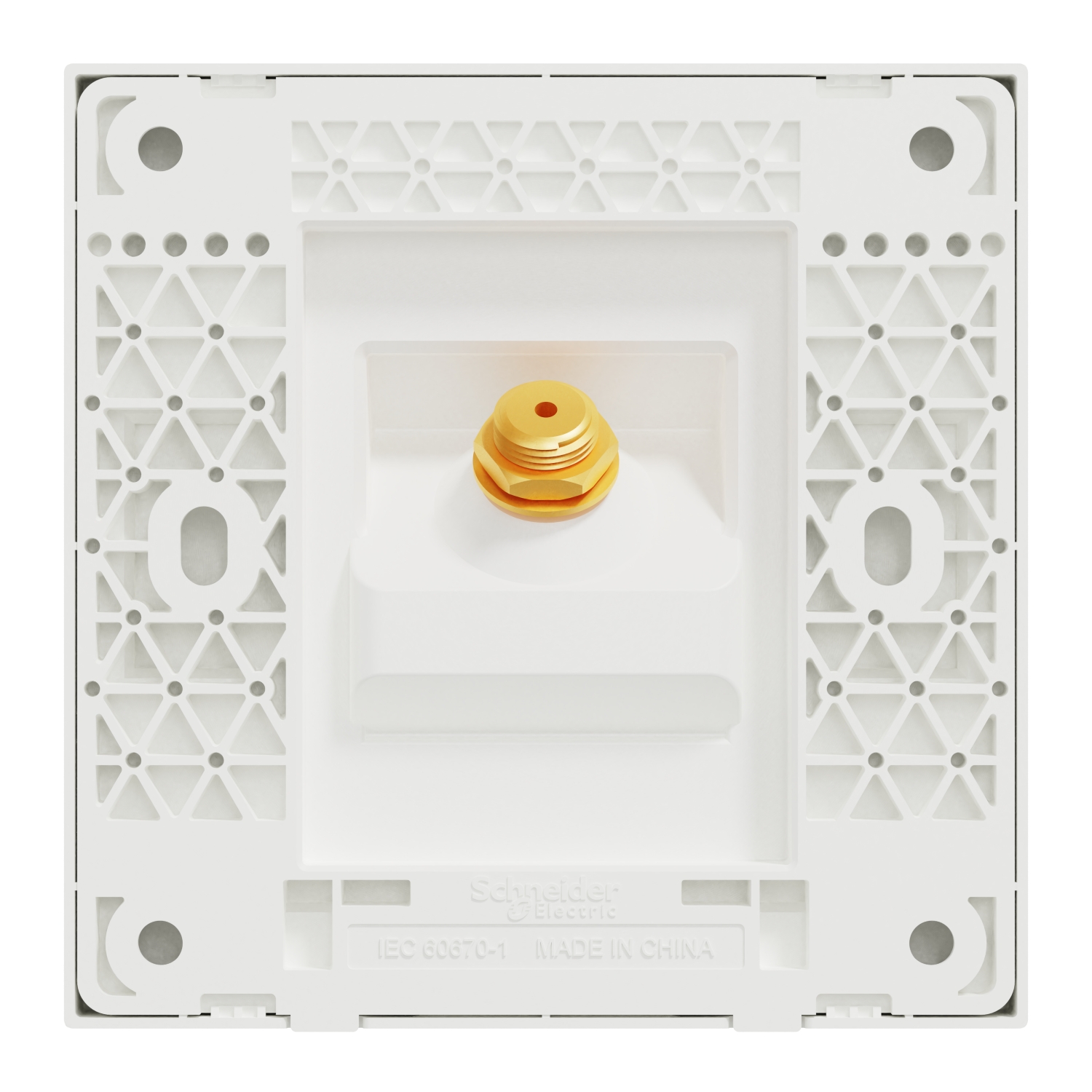 E8731TVF_WE - CATV socket, AvatarOn C, 1 gang, F connection, 45 degree ...