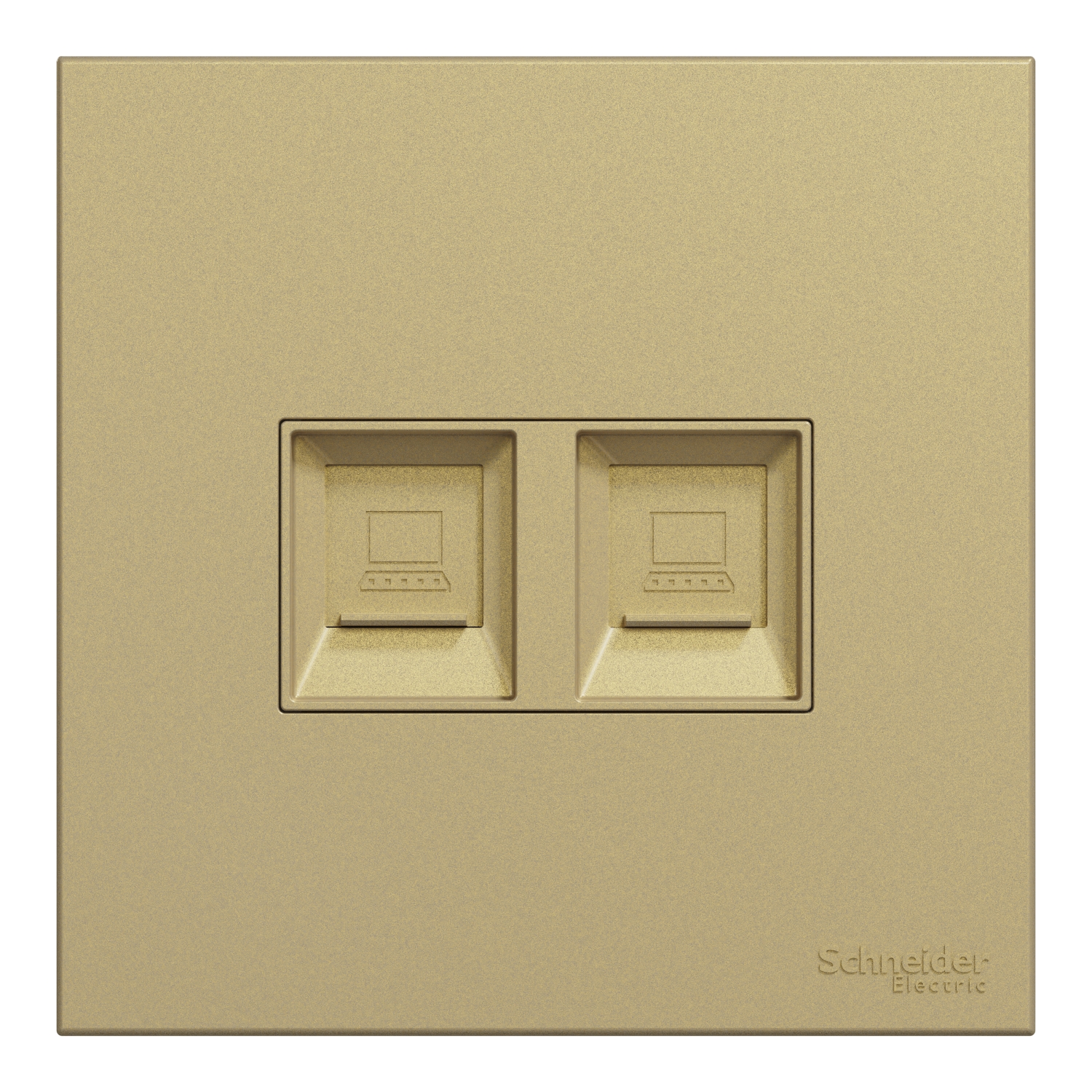 E8732RJS4_WG - Telephone socket, AvatarOn C, 2 gang, keystone on ...