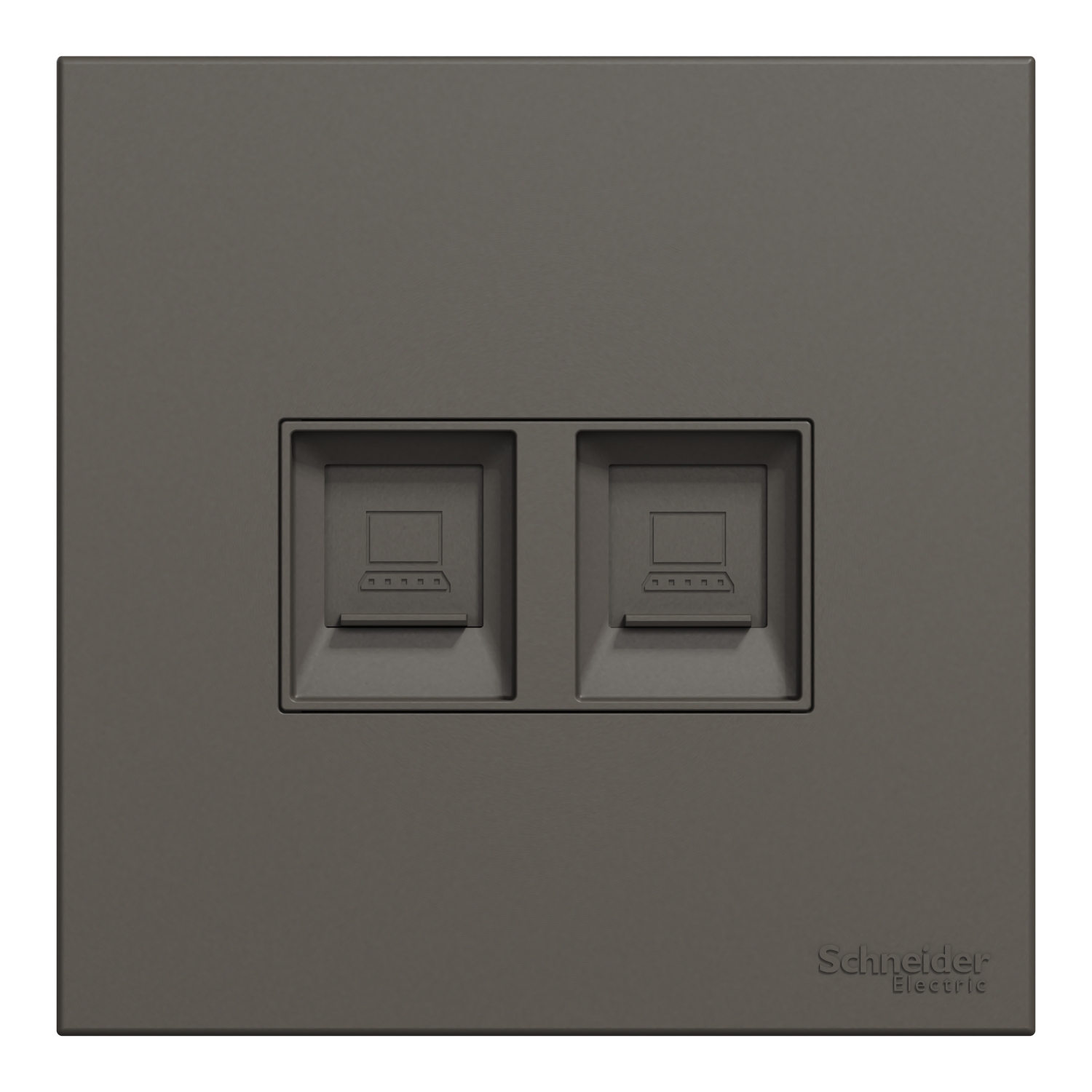 E8732RJS5_DG - Data socket, AvatarOn C, RJ45, Cat 5e, 2 gang, keystone ...