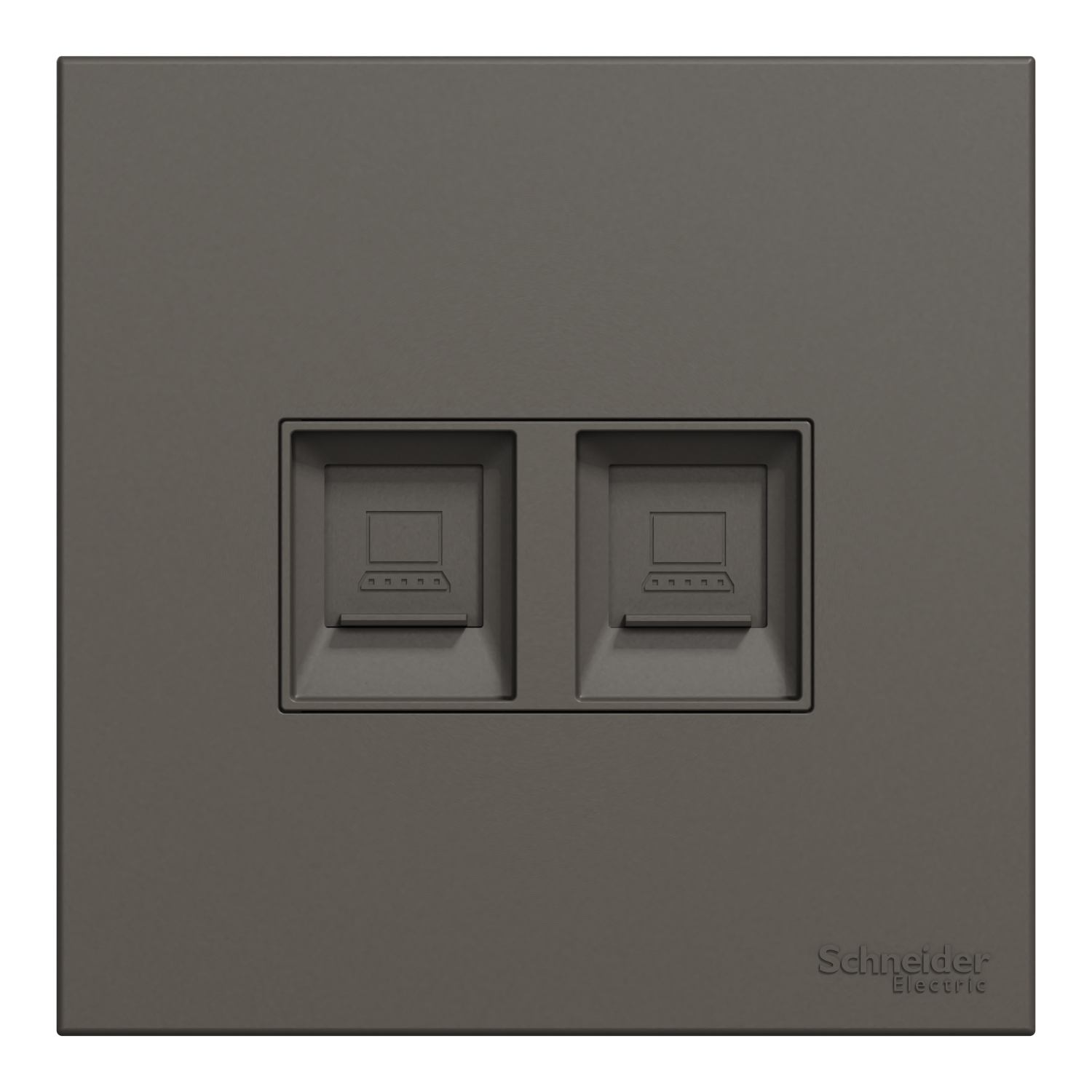 E8732RJS6_DG - Data socket, AvatarOn C, RJ45, Cat 6, 2 gang, keystone ...
