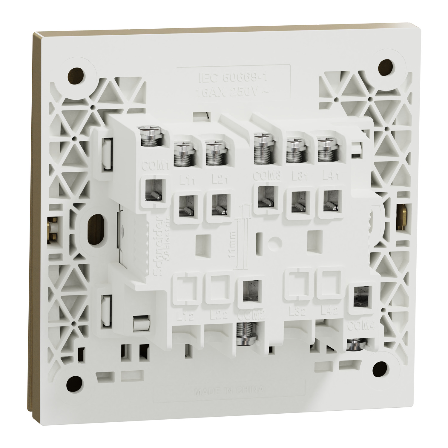 E8734L1F_WG_G11 - Switch with Fluorescent Locator, AvatarOn C, 1 way, 4 ...