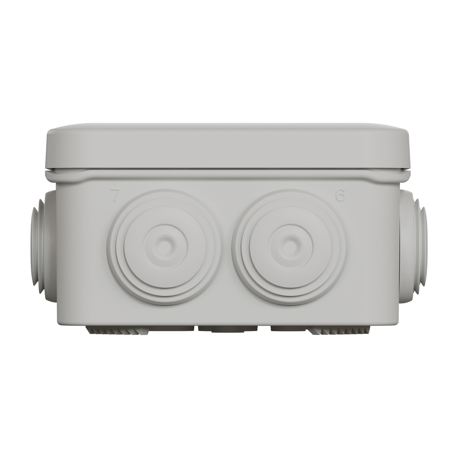 ENN05124 - Mureva BOX - junction box - 7 grommets Ø20 - 80x80x45 mm ...