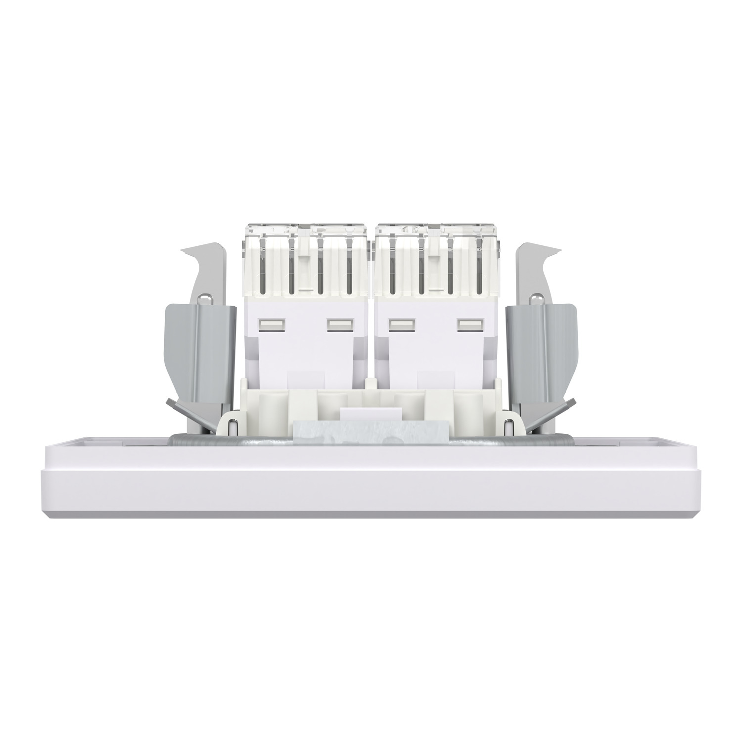 EPH4800121 - Tomada RJ45 dupla - Asfora - categoria 6 UTP - Branco ...