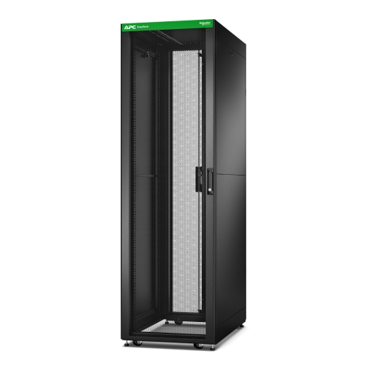 APC Easy Rack, 42U, Black, With Roof, Castors, Feet, 4 Brackets, and ...