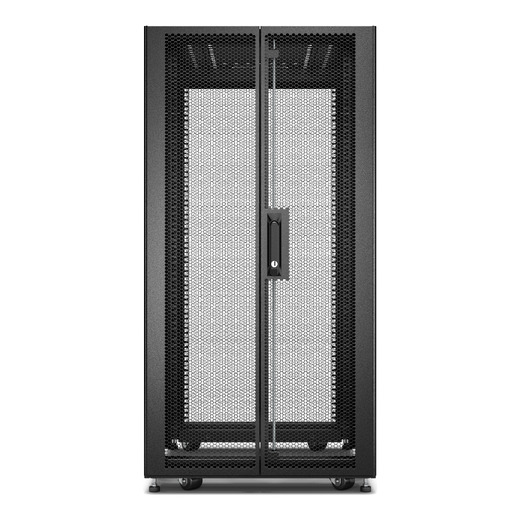 APC Easy Rack, 24U, Black, With Roof, Castors, Feet, 4 Brackets, and ...