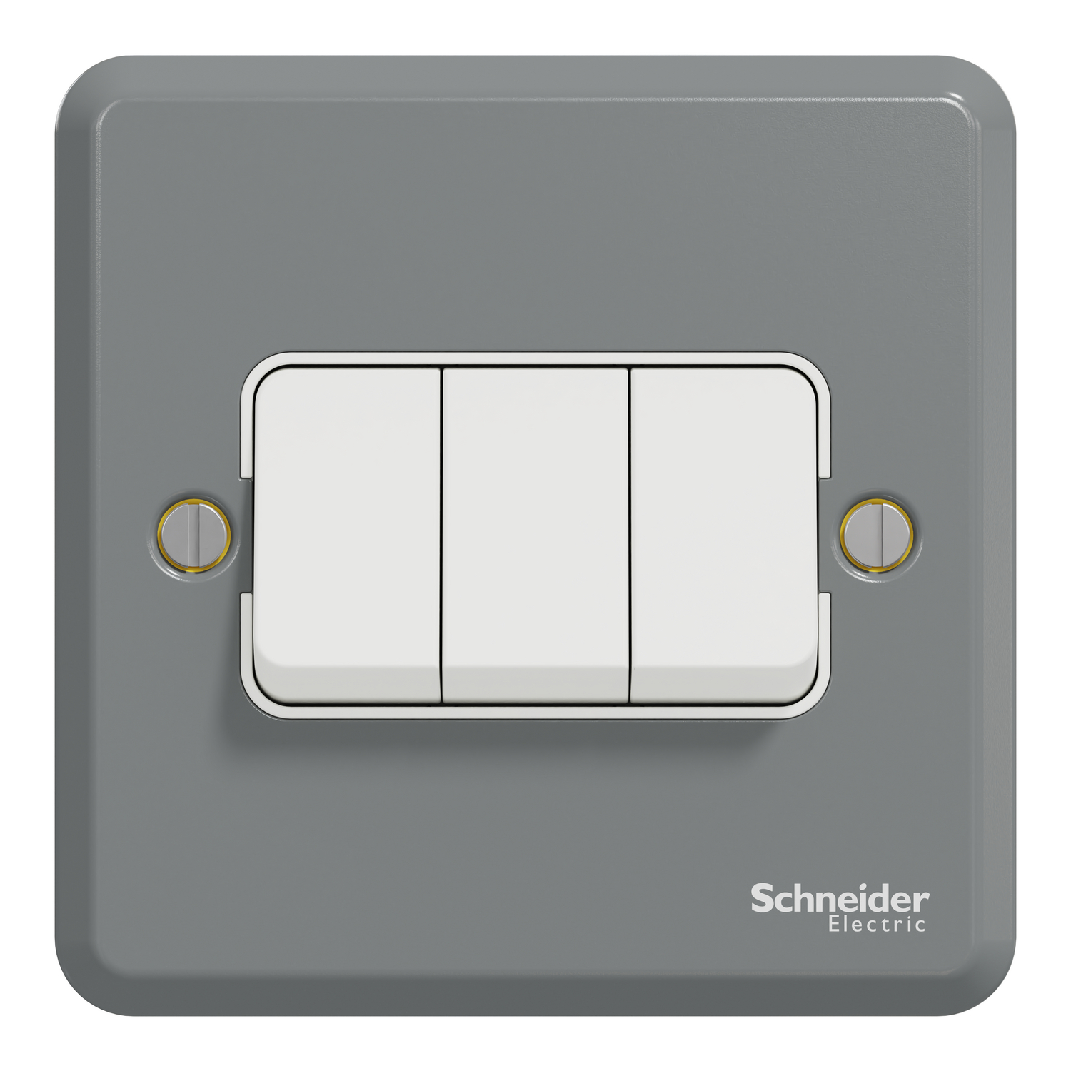 ESMT33_2_3A - Switch, ESM, 2 way, 10AX, 250V, 3 gang, grey/white ...