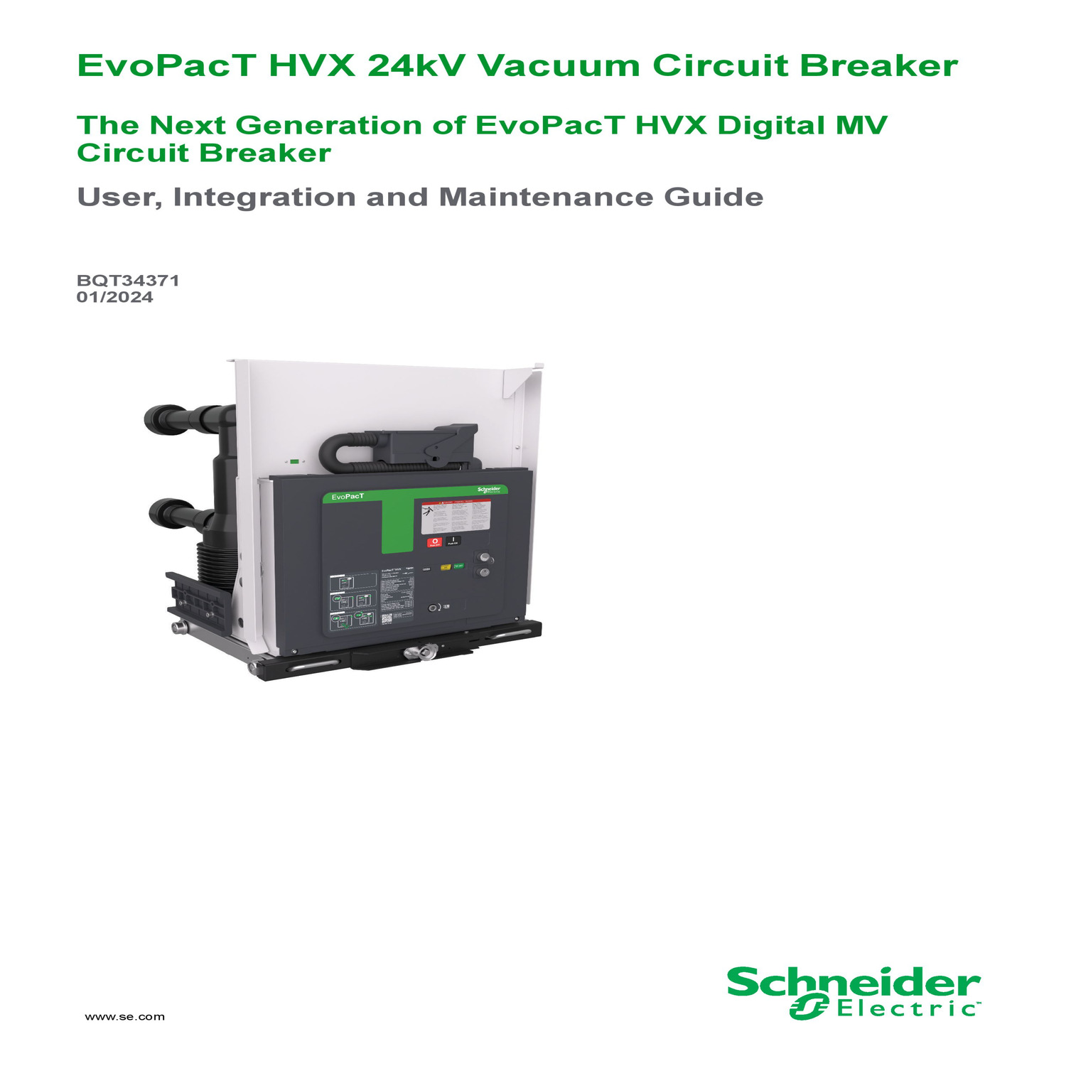EATRDEBSE24S - Side earthing, EvoPacT HVX, 24kV, PD275 | Schneider ...