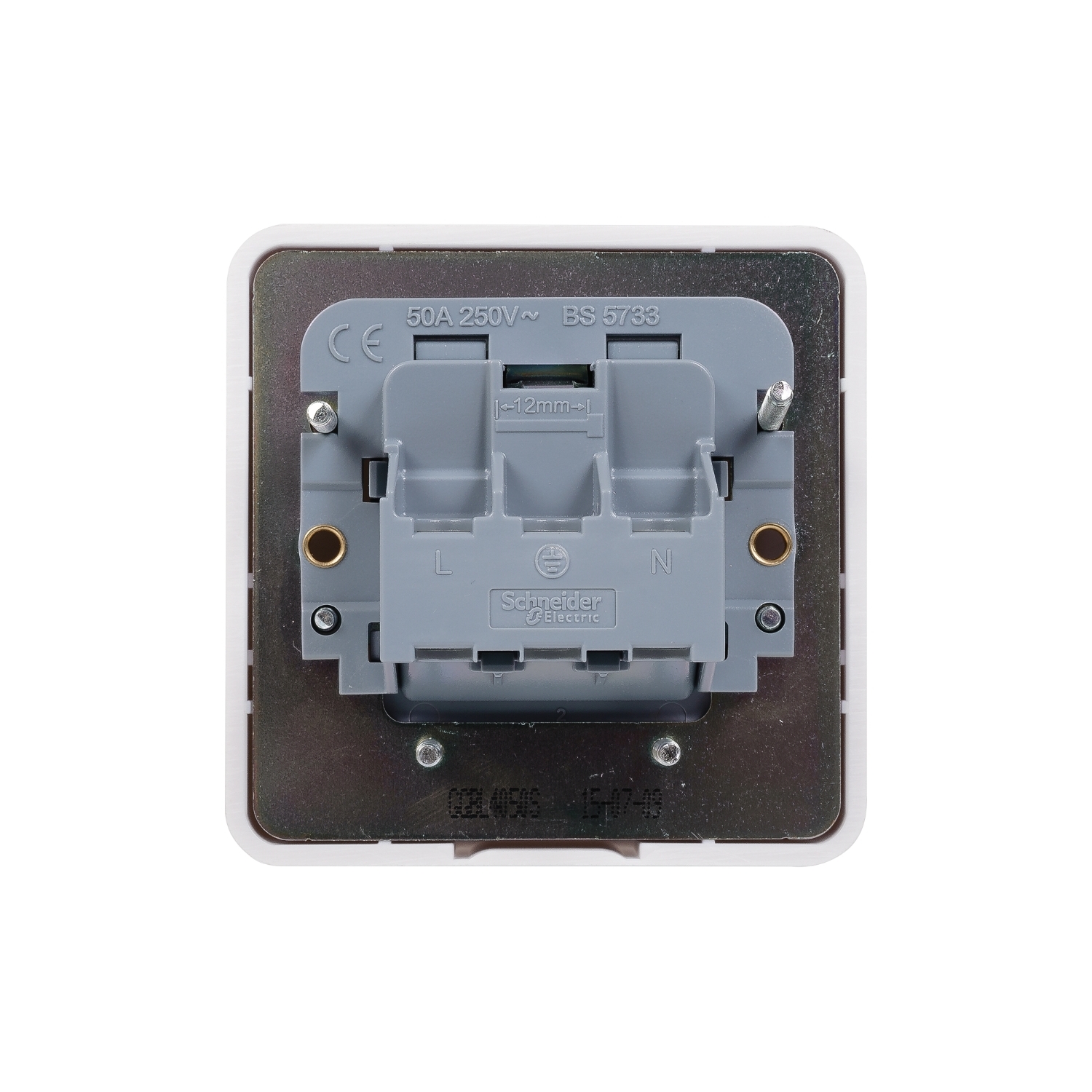 GGBL4050S - "Lisse - cooker connection unit - 1 gang - white moulded ...