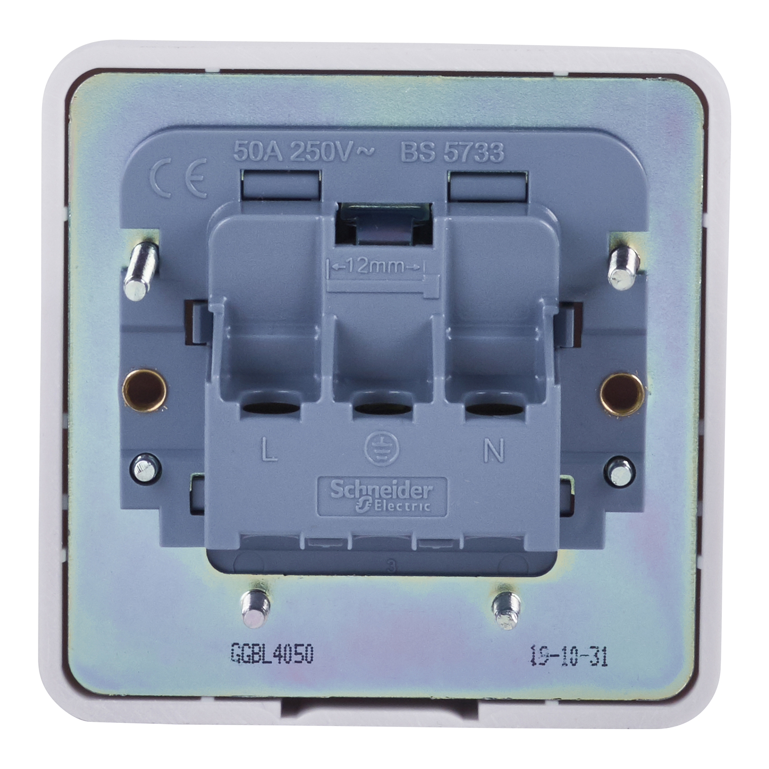 GGBL4050 - "Lisse - cooker connection unit - 1 gang - white moulded ...