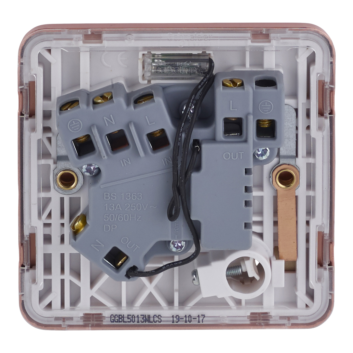 GGBL5013WLCS - Lisse - Switched FCU - Flex Outlet - 13A DP with LED ind ...