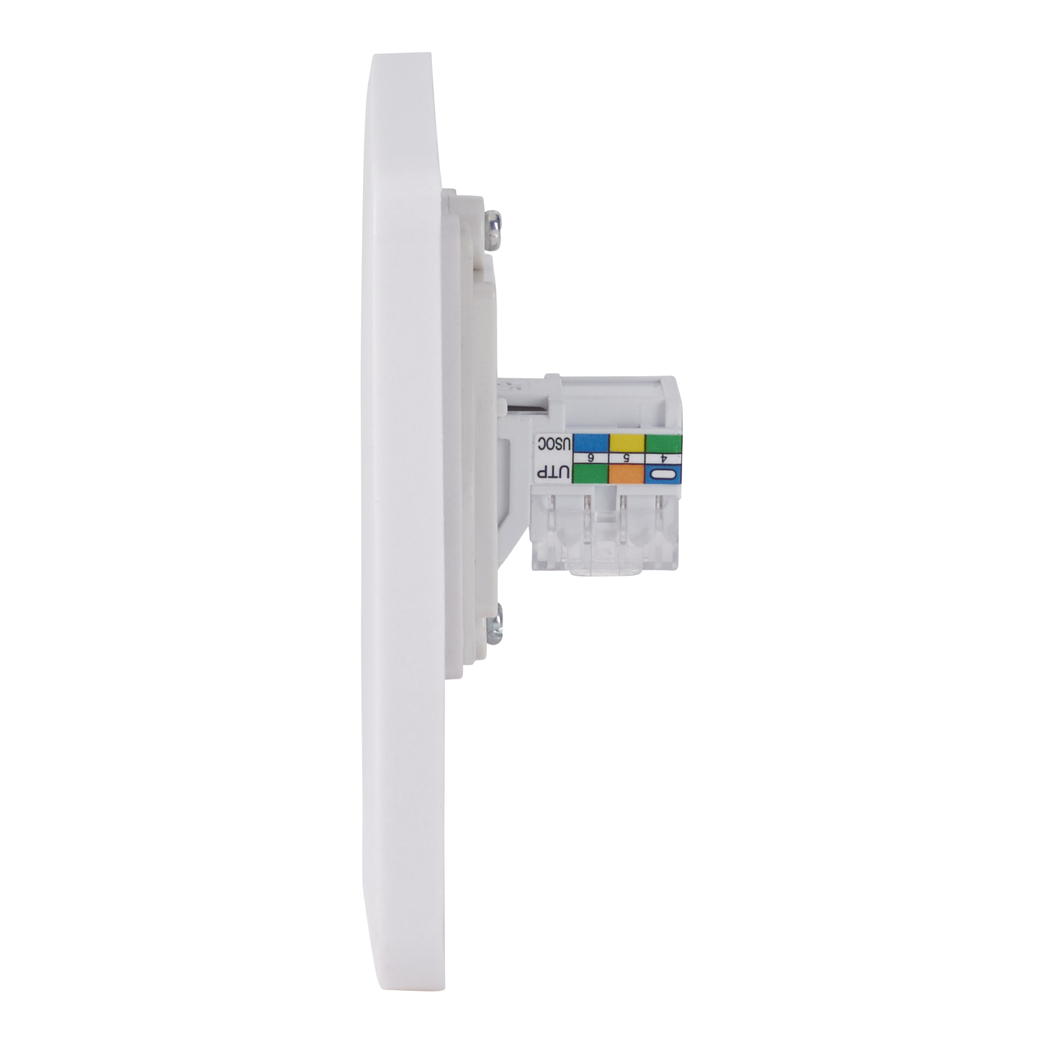 GGBL7051 - Lisse - Square edge white moulded - data/telephone socket ...