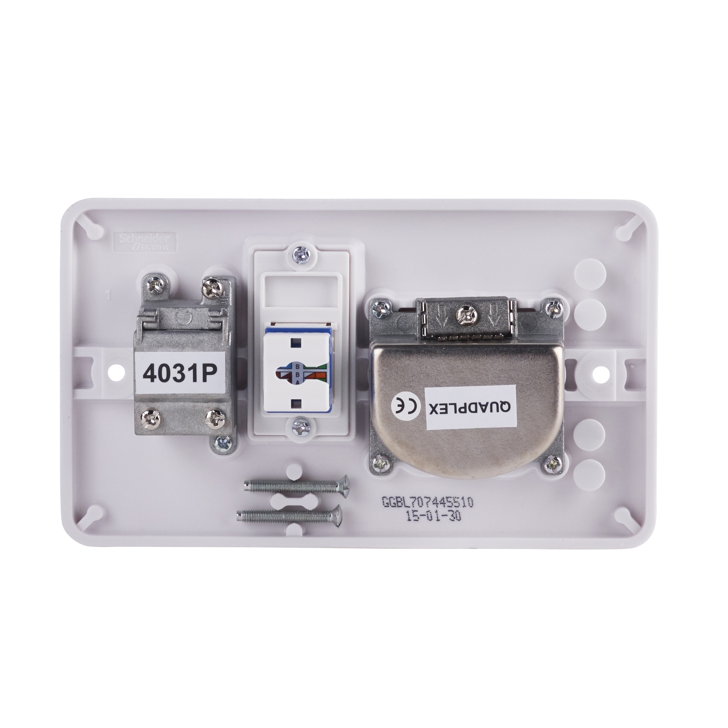 GGBL707445510 - Lisse - data socket - TV/FM/2xSAT & single RJ45 Cat 5 ...