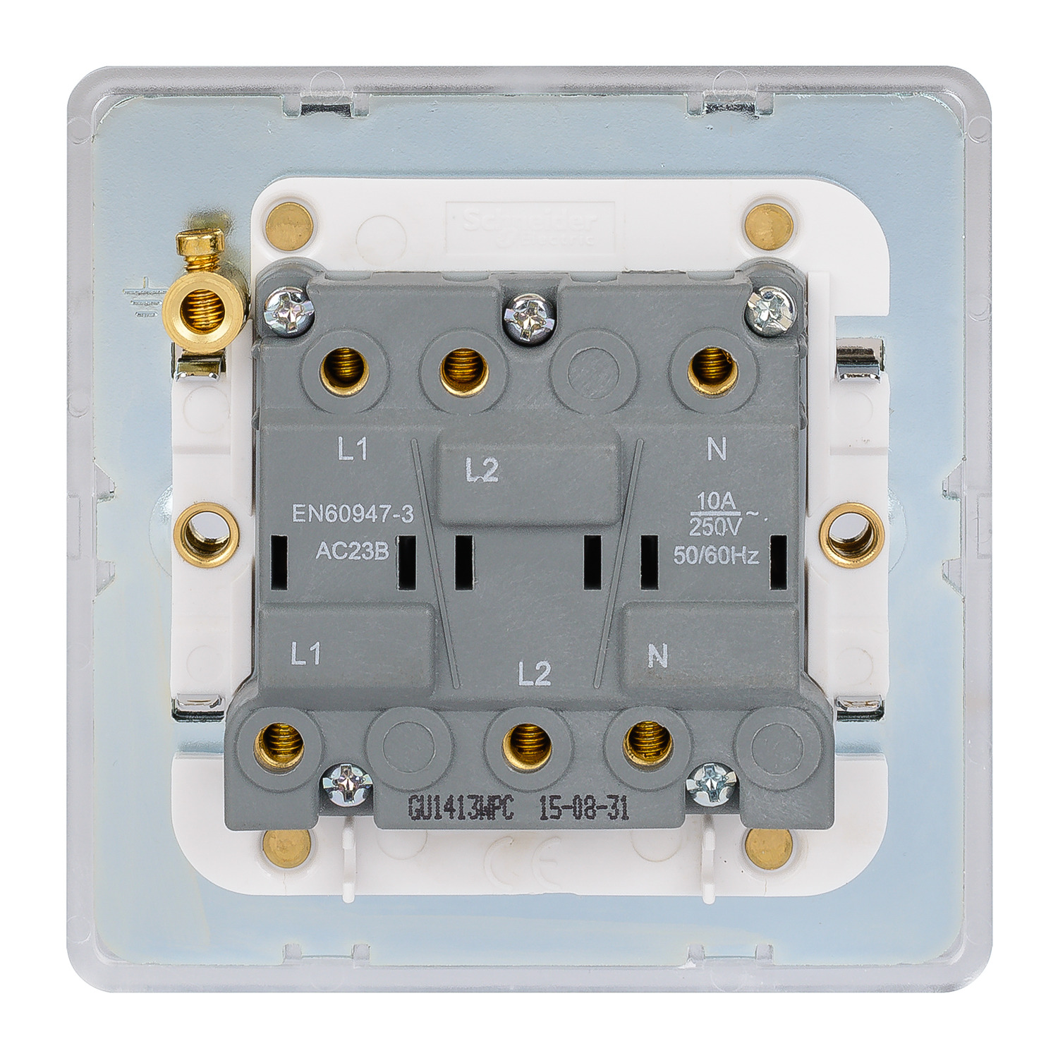 GU1413WPC - Isolator switch, Ultimate Screwless flat plate, 3-pole ...
