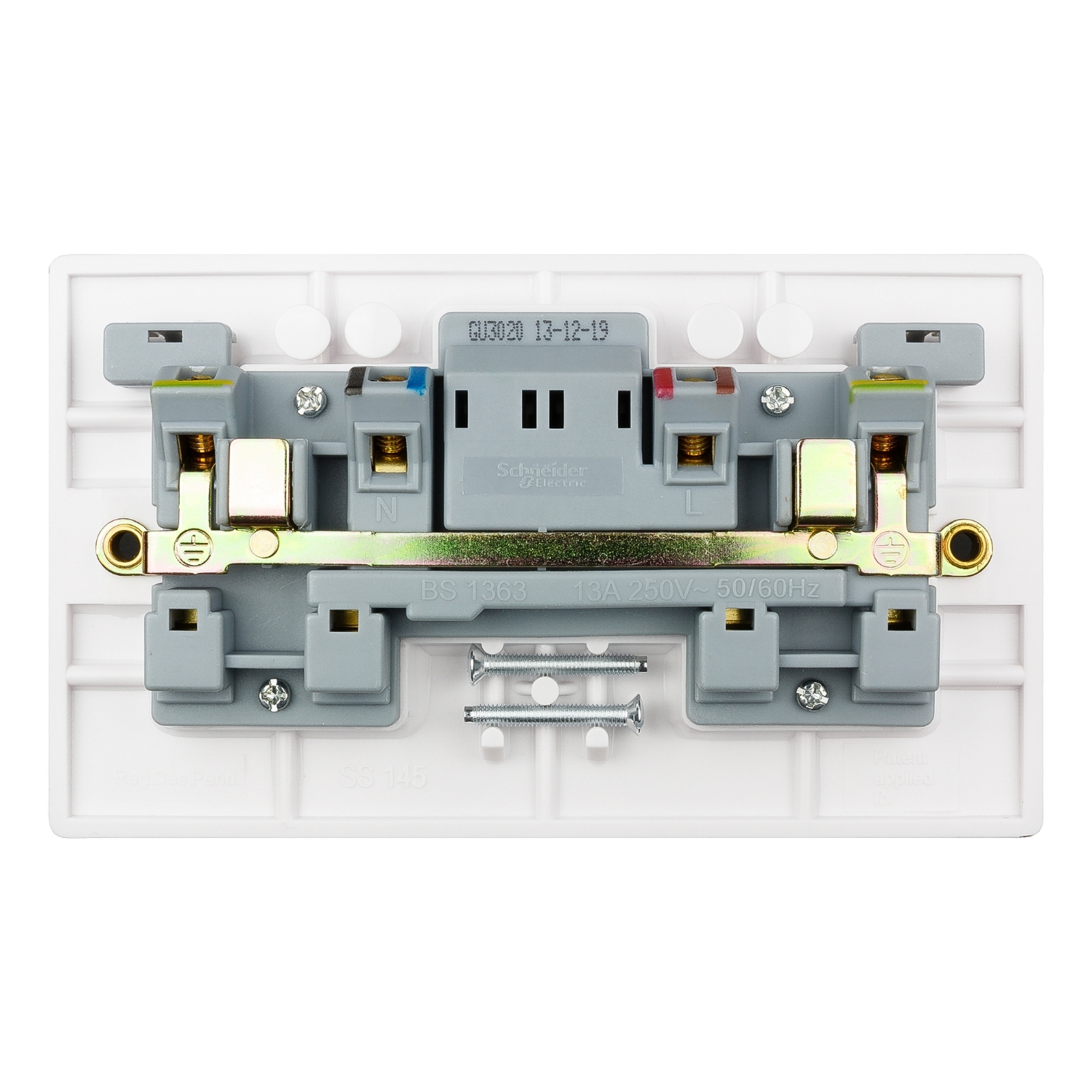 GU3020 - Ultimate Slimline - switched socket - 2 gangs - white ...